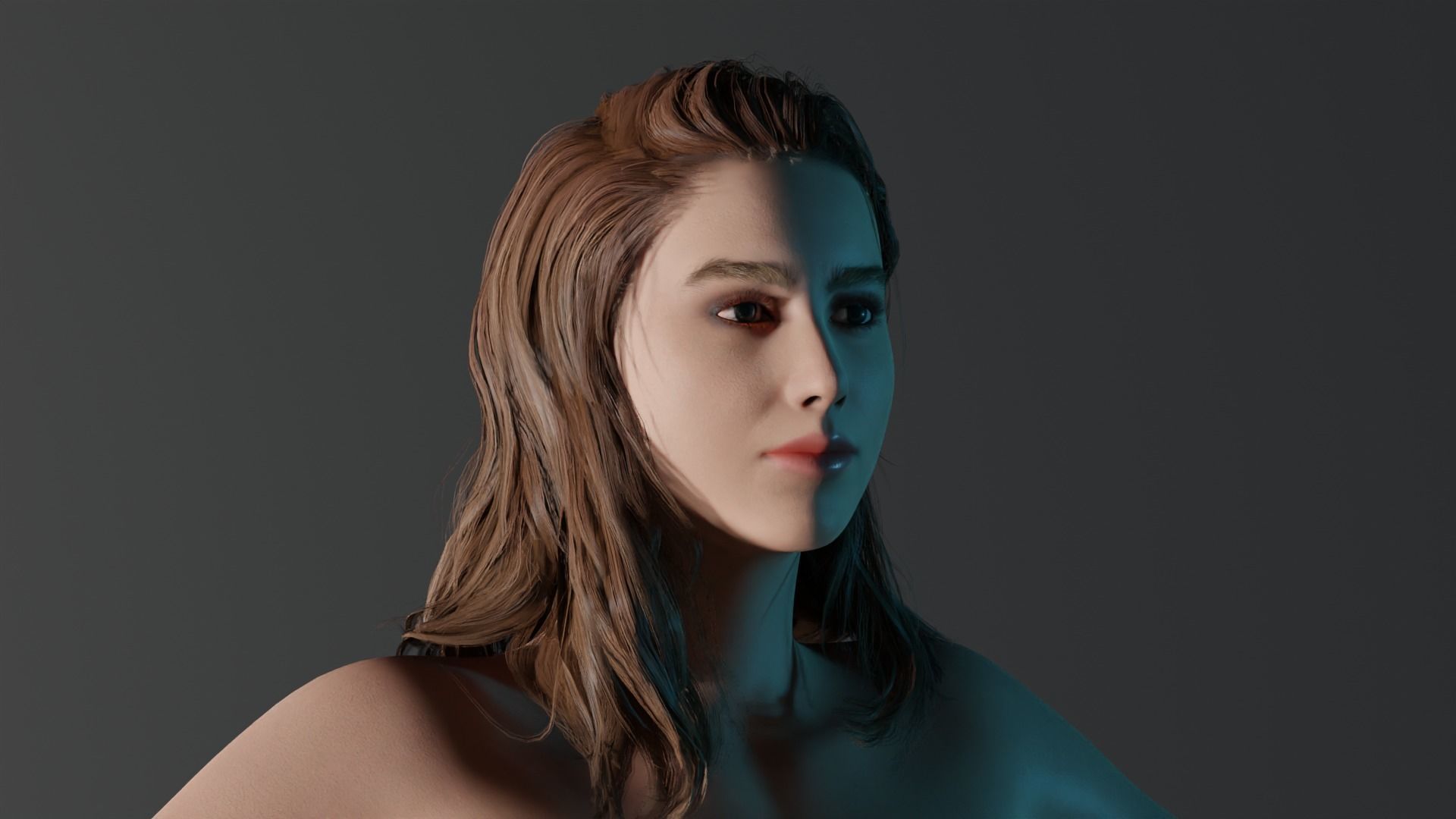 Realistic Female - Samantha 3D model rigged | CGTrader