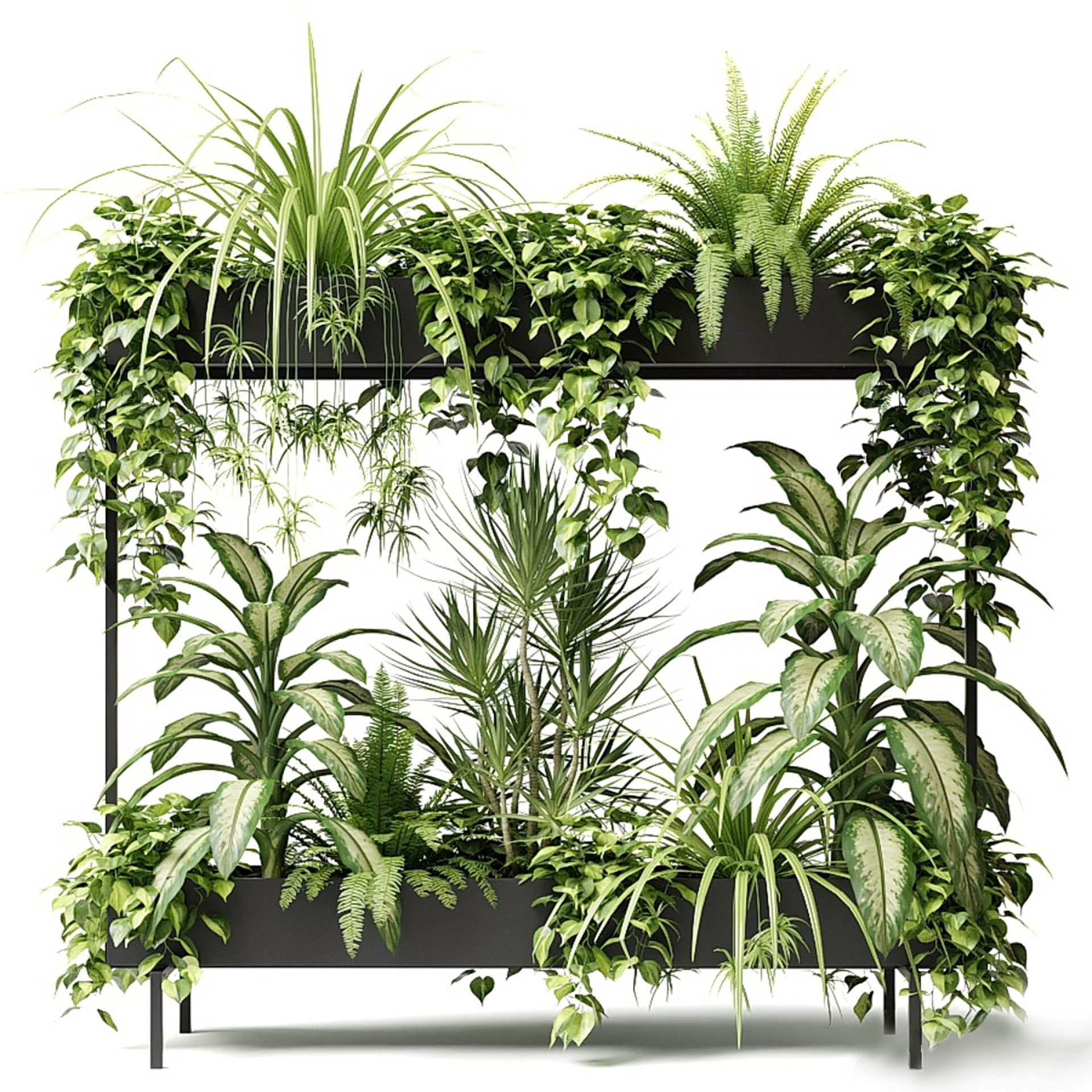 Mynthe rectangular two 3D model | CGTrader