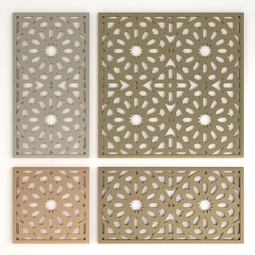 Arabic Islamic pattern 3D model | CGTrader