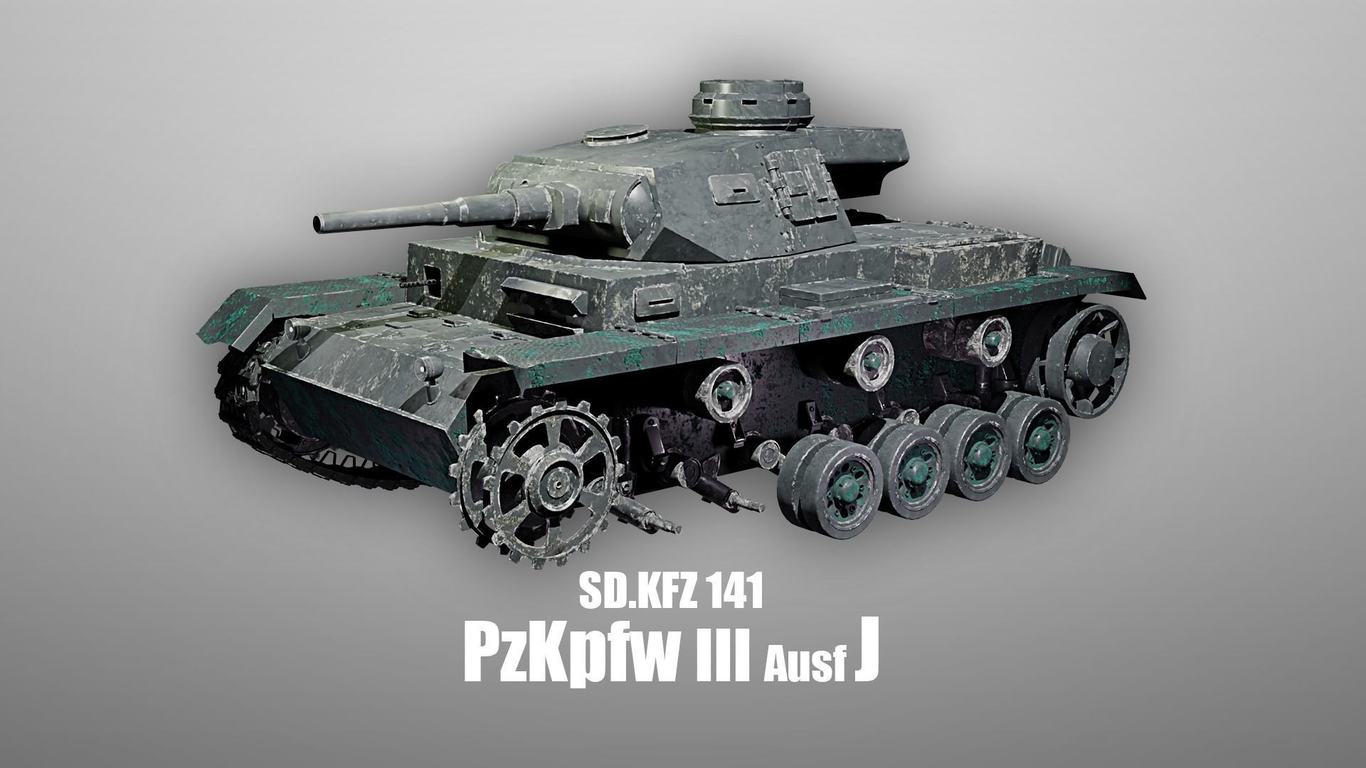 PzKpfw III - Panzer 3 - Ausf J Blender 3D Models 3D model animated ...