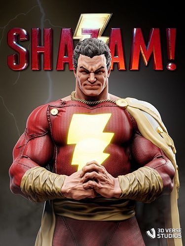 SHAZAM 3D Print 3D model 3D printable | CGTrader