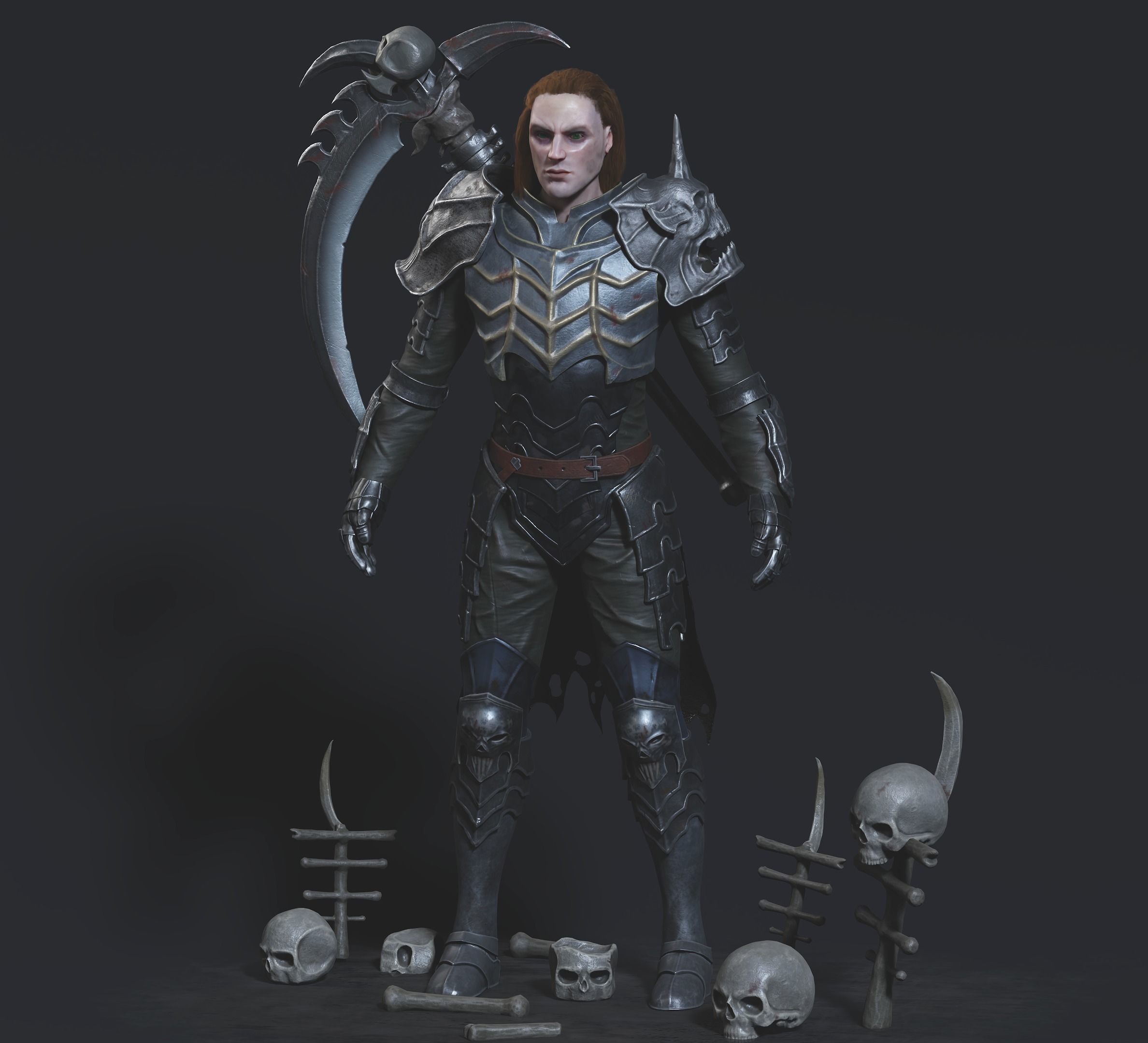 3D model Necromancer Realistic Low Poly Model VR / AR / low-poly | CGTrader