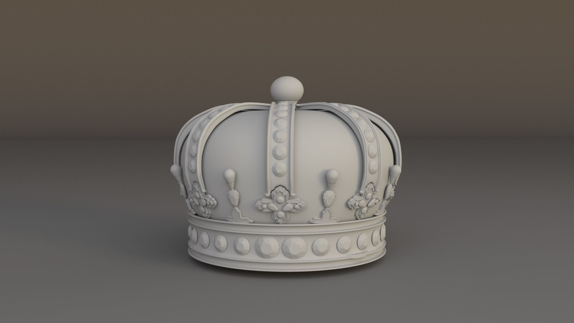 3D model Crown VR / AR / low-poly | CGTrader