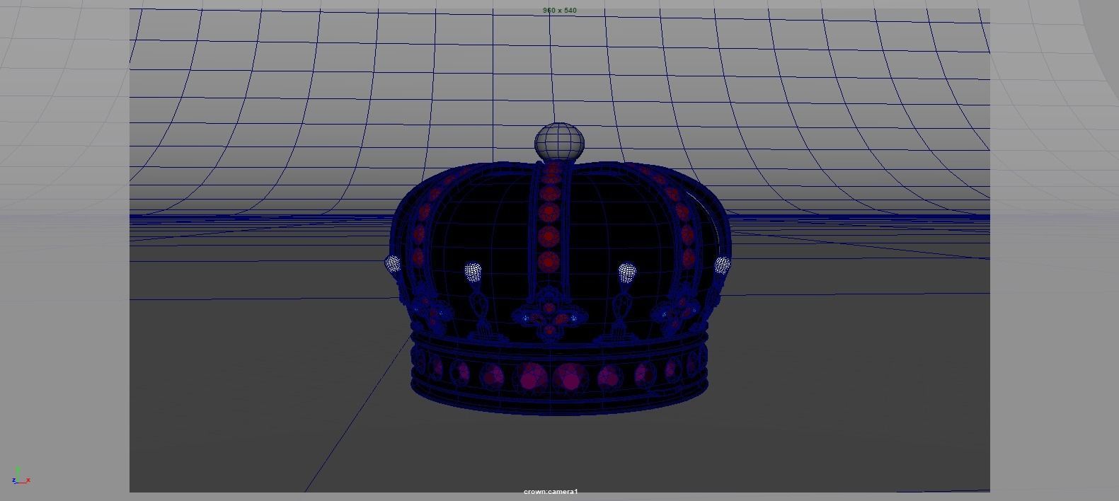 3D model Crown VR / AR / low-poly | CGTrader