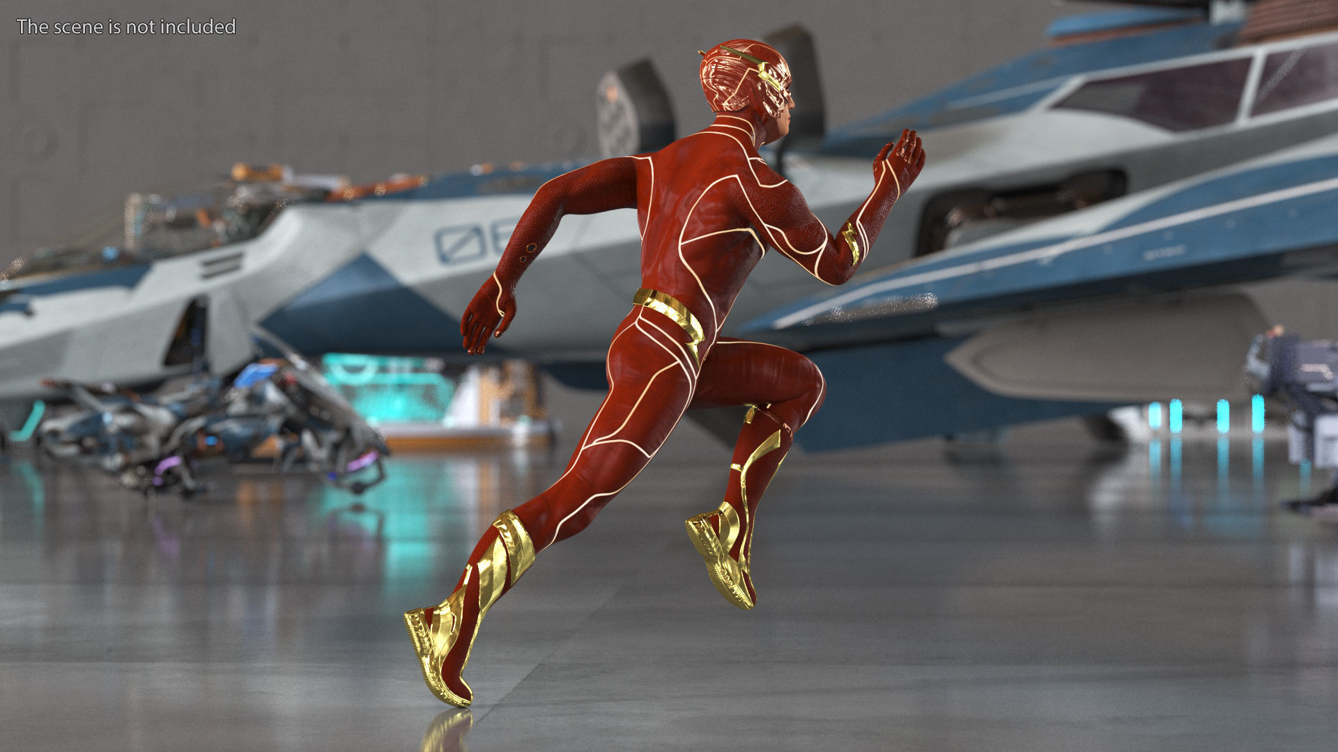 Flash Running Pose 3D model | CGTrader