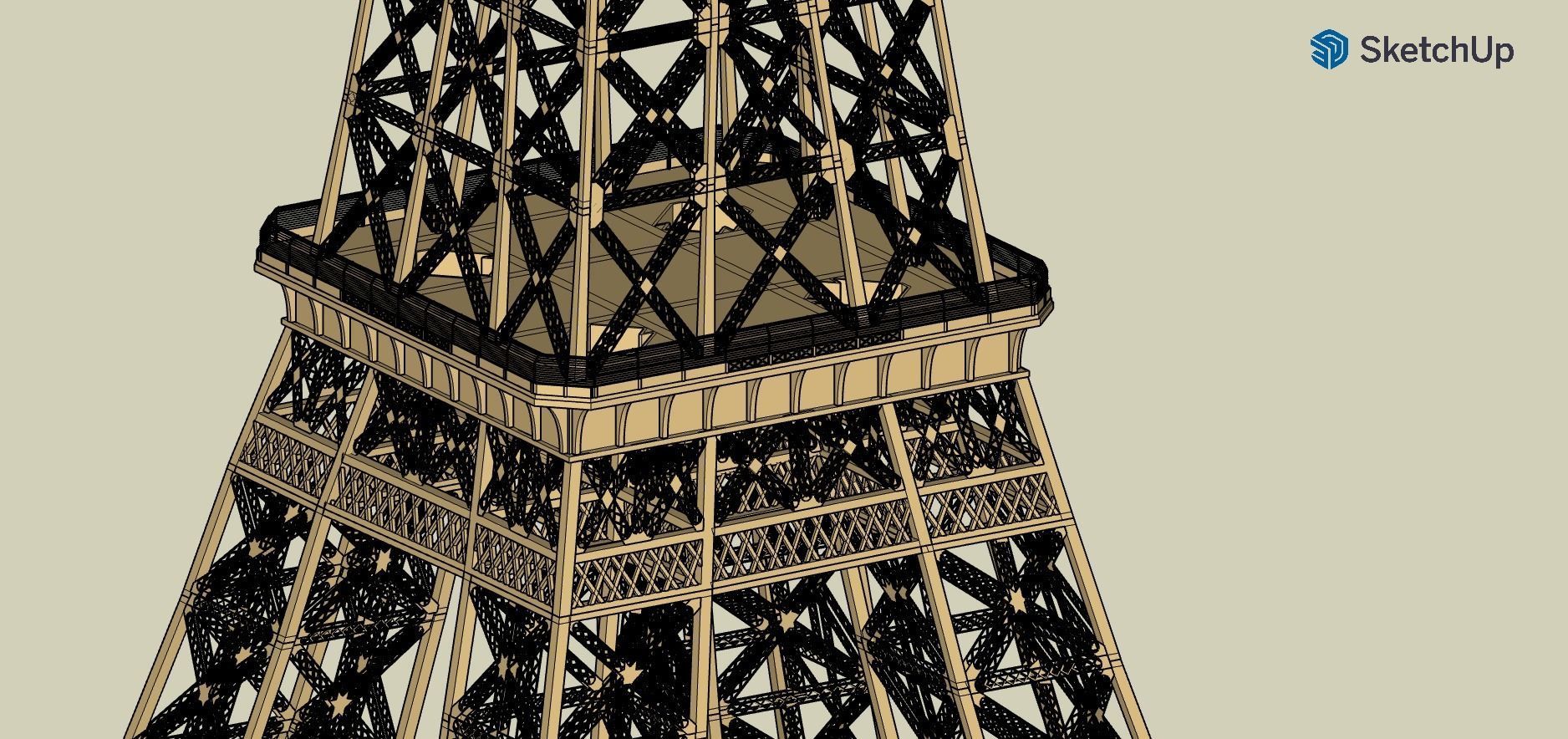 TOUR EIFFEL PARIS 3D model 3D printable | CGTrader