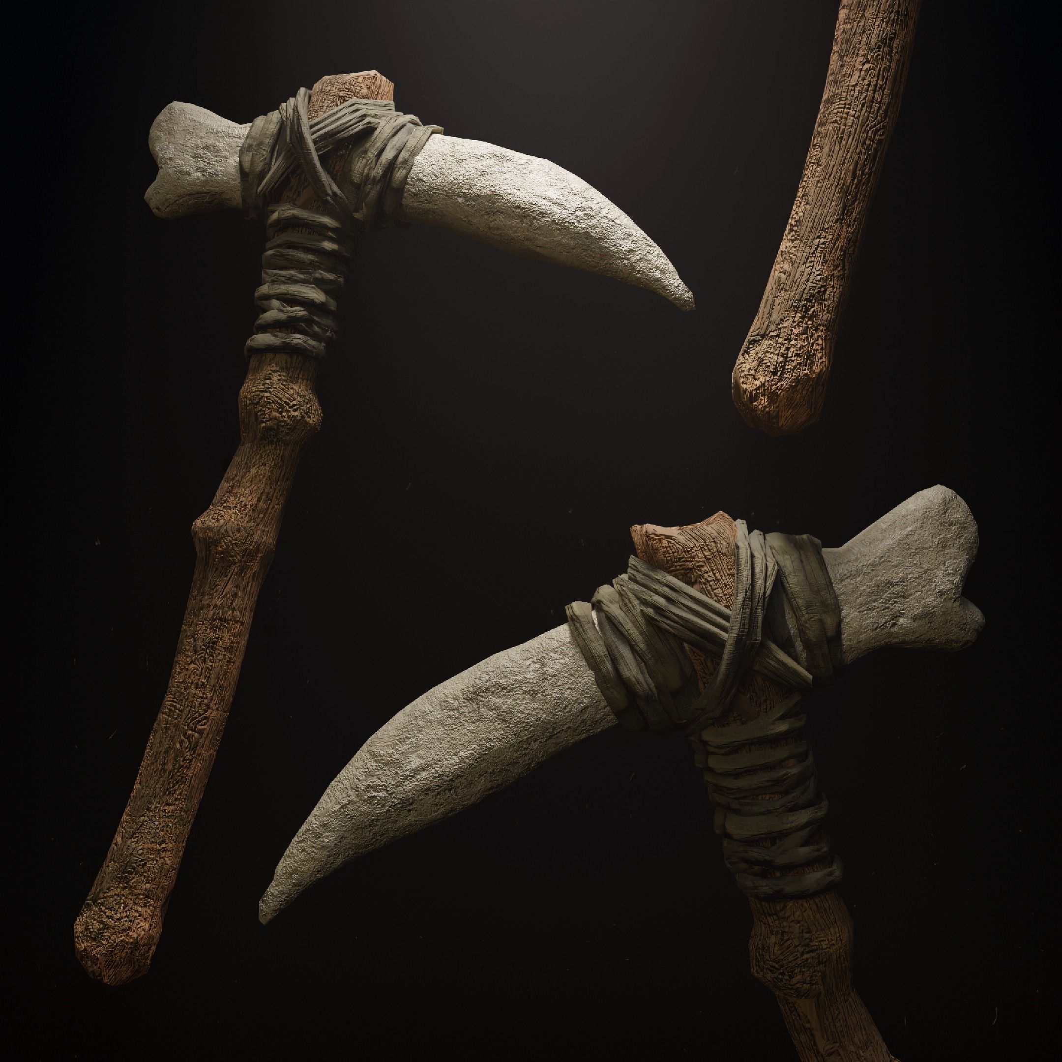 3D model Club Melle Weapons VR / AR / low-poly | CGTrader