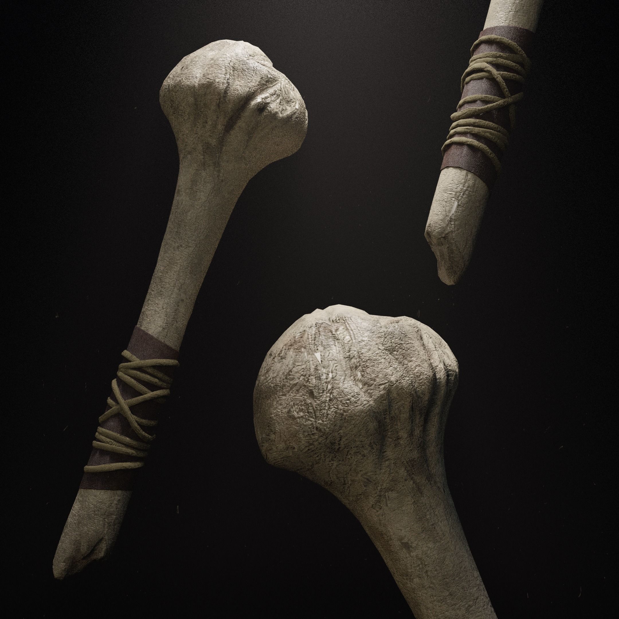 3D model Club Melle Weapons VR / AR / low-poly | CGTrader