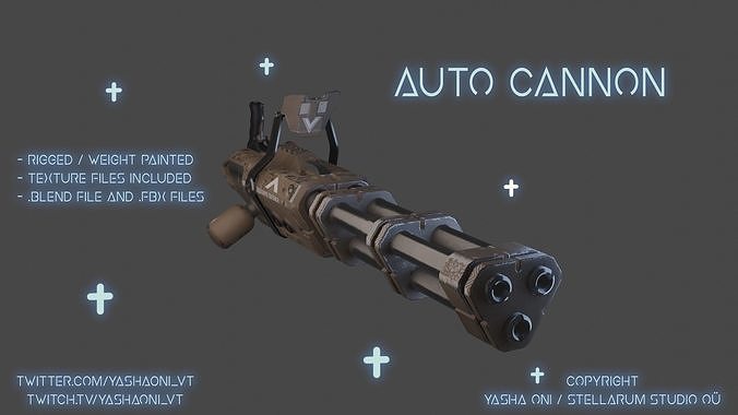 3D model Launcher weapons VR / AR / low-poly | CGTrader