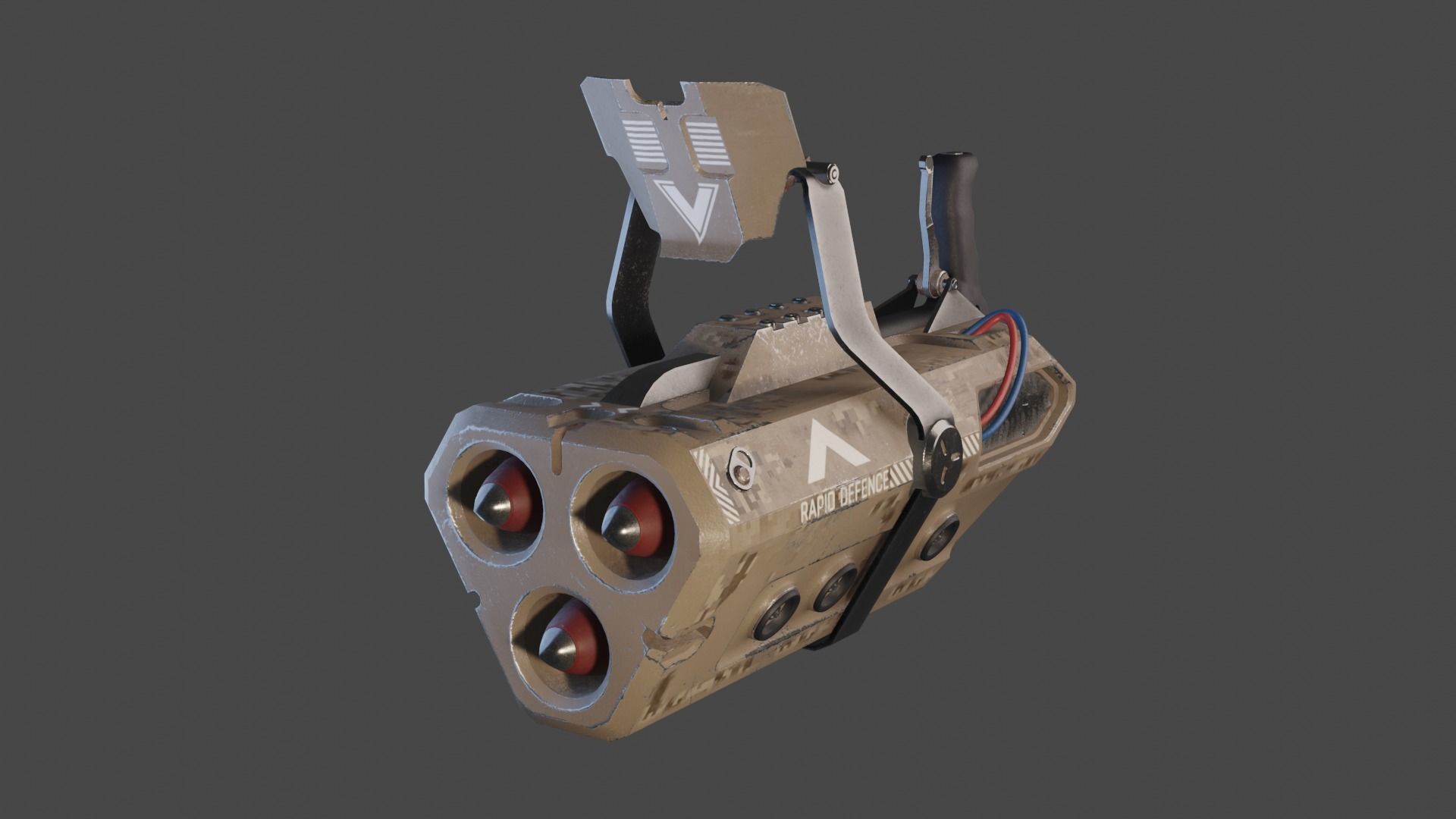 3D model Launcher weapons VR / AR / low-poly | CGTrader