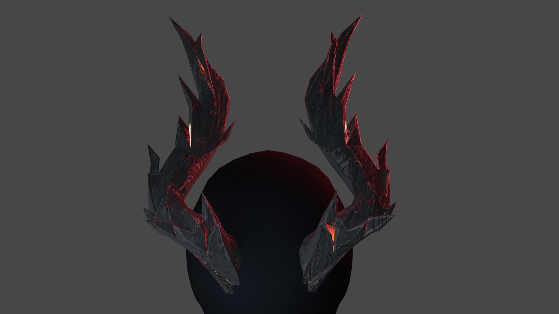 3D model Spiked cinder horns VR / AR / low-poly | CGTrader