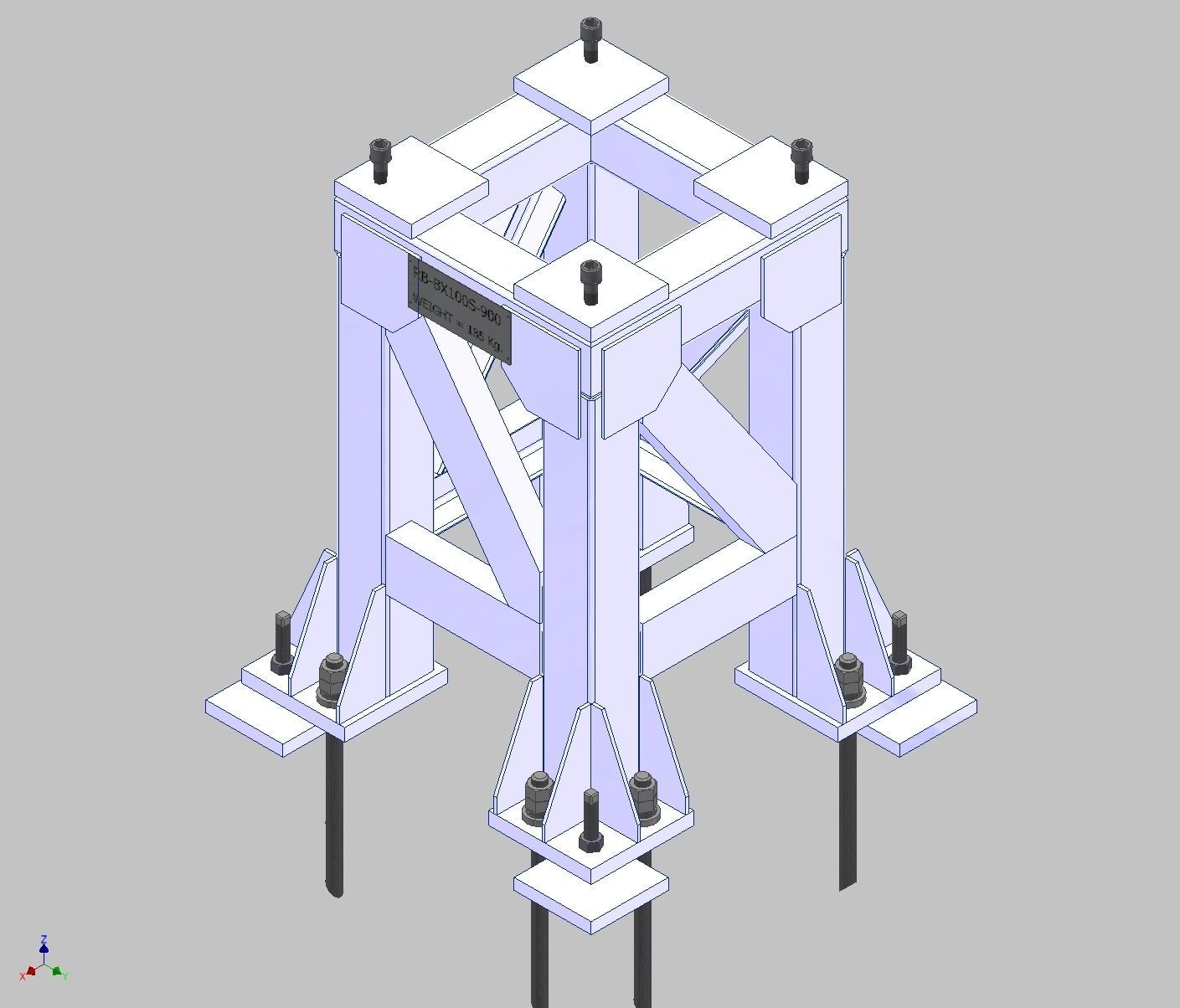 26369-ROBOT BASE KAWASAKI BX100S-900 3D model | CGTrader