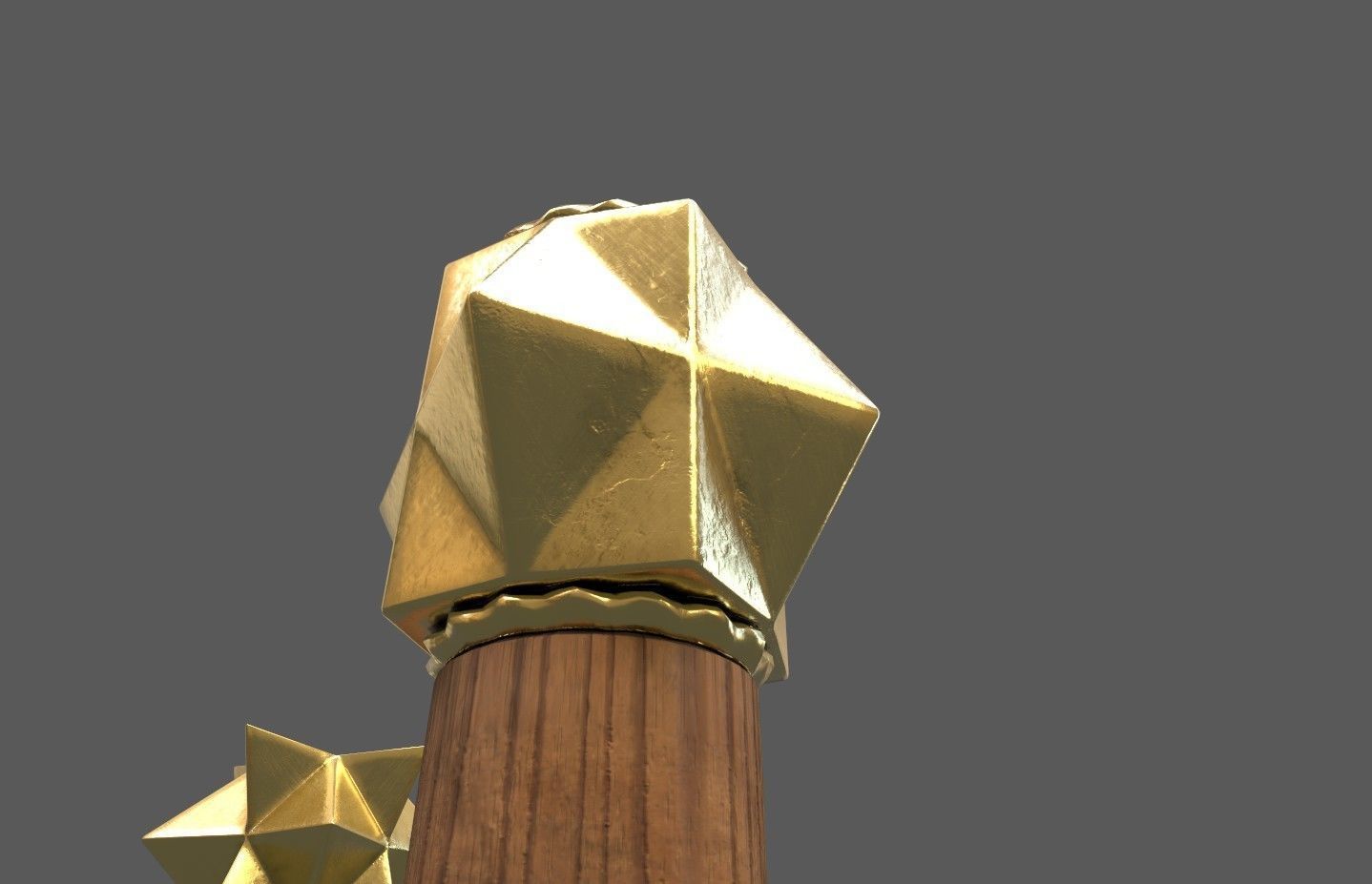 3D model Realistic medieval brass maces 11 to 14th century VR / AR ...