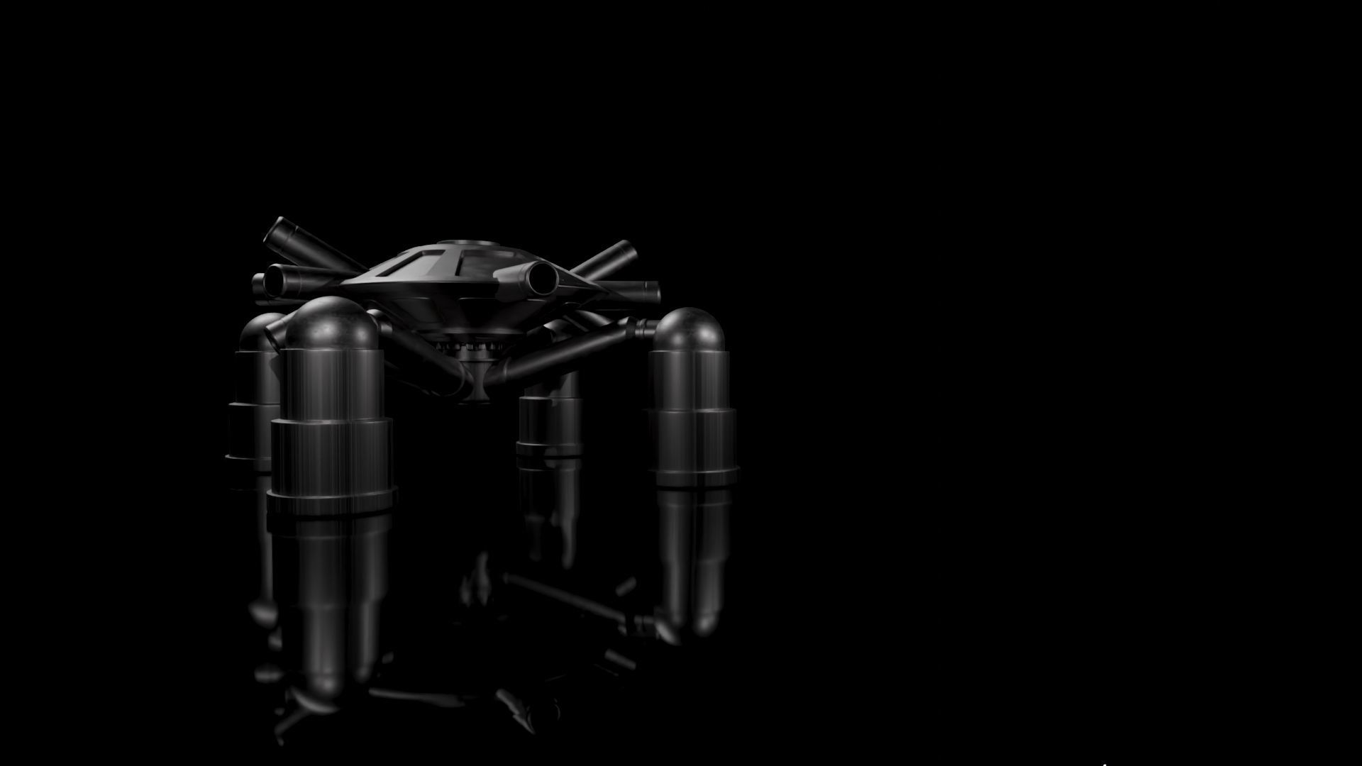 Super Contra Mechanical Spider Boss - Creature from Space 3D model animated rigged | CGTrader