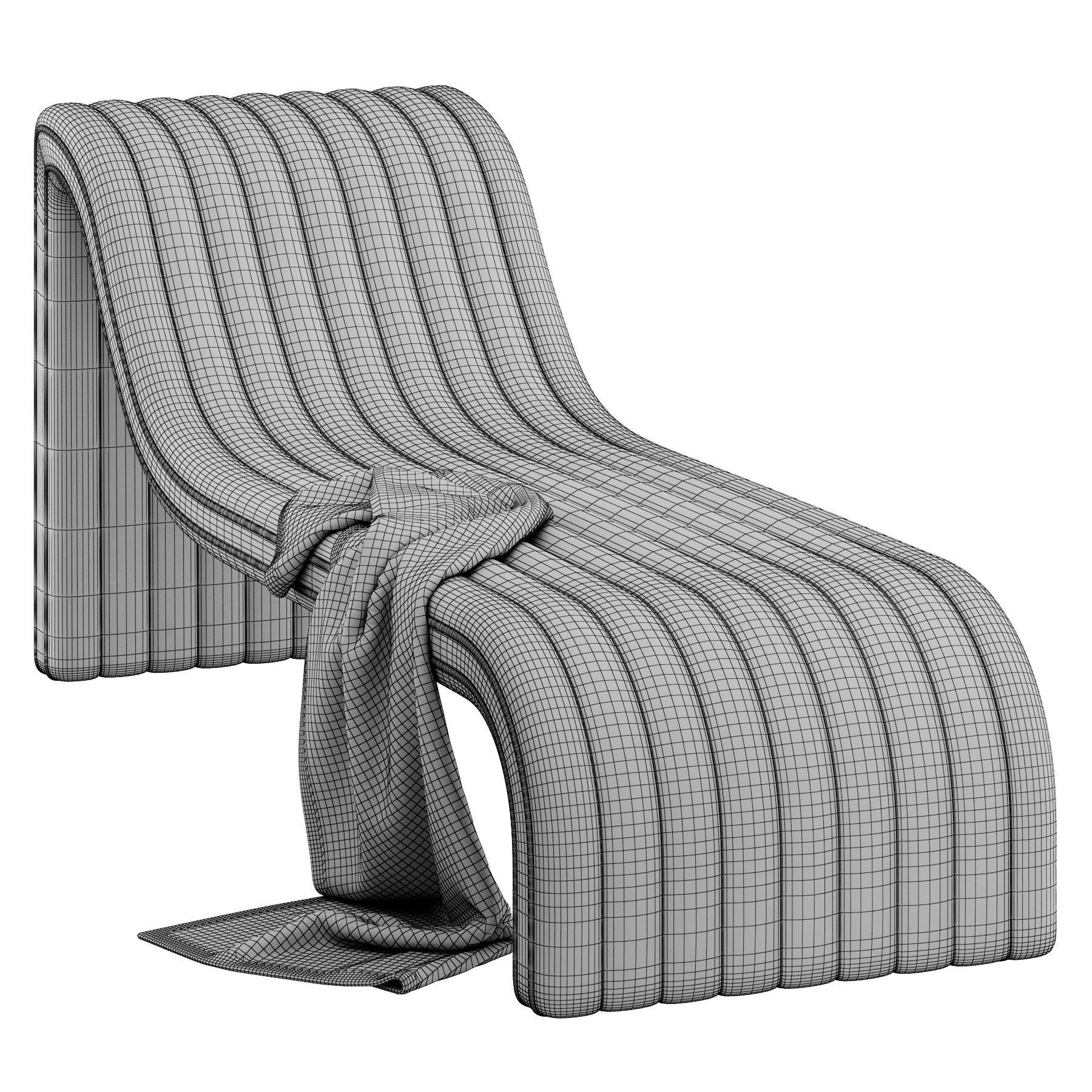 Augustine Chaise Lounge 3D model | CGTrader