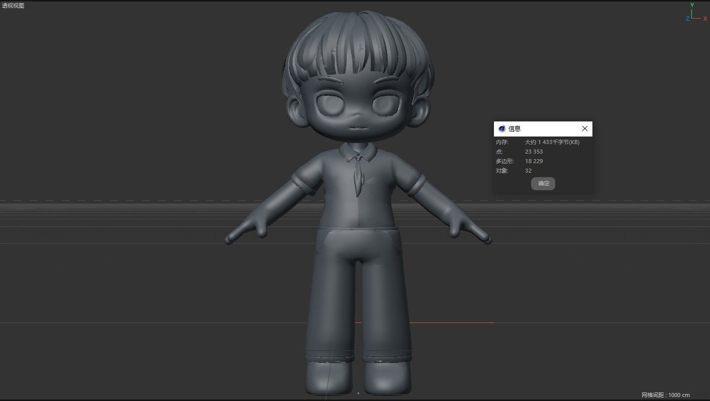 Cartoon boys teenagers elementary school children 3D model | CGTrader