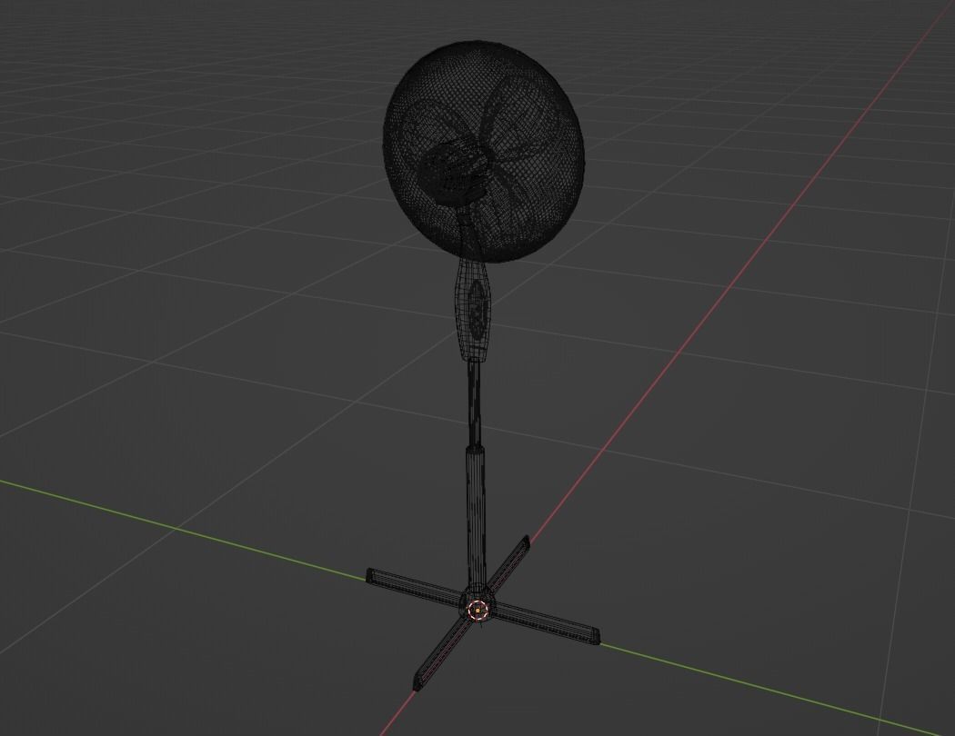 FAN STAND free 3D model animated | CGTrader