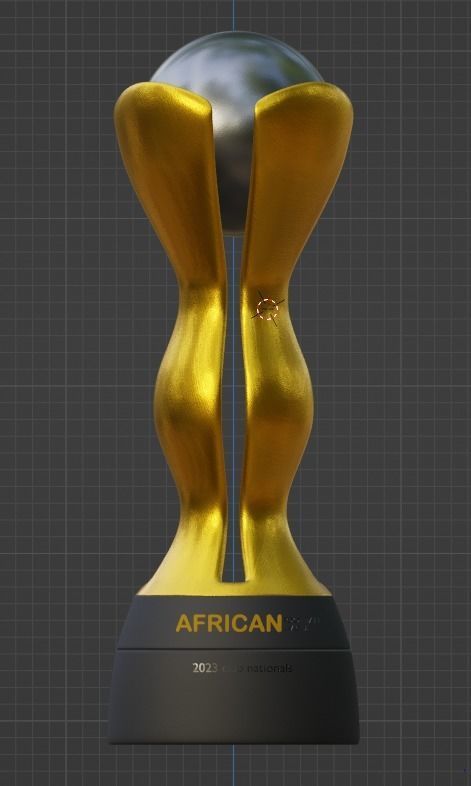 caf super league trophy 3D model | CGTrader