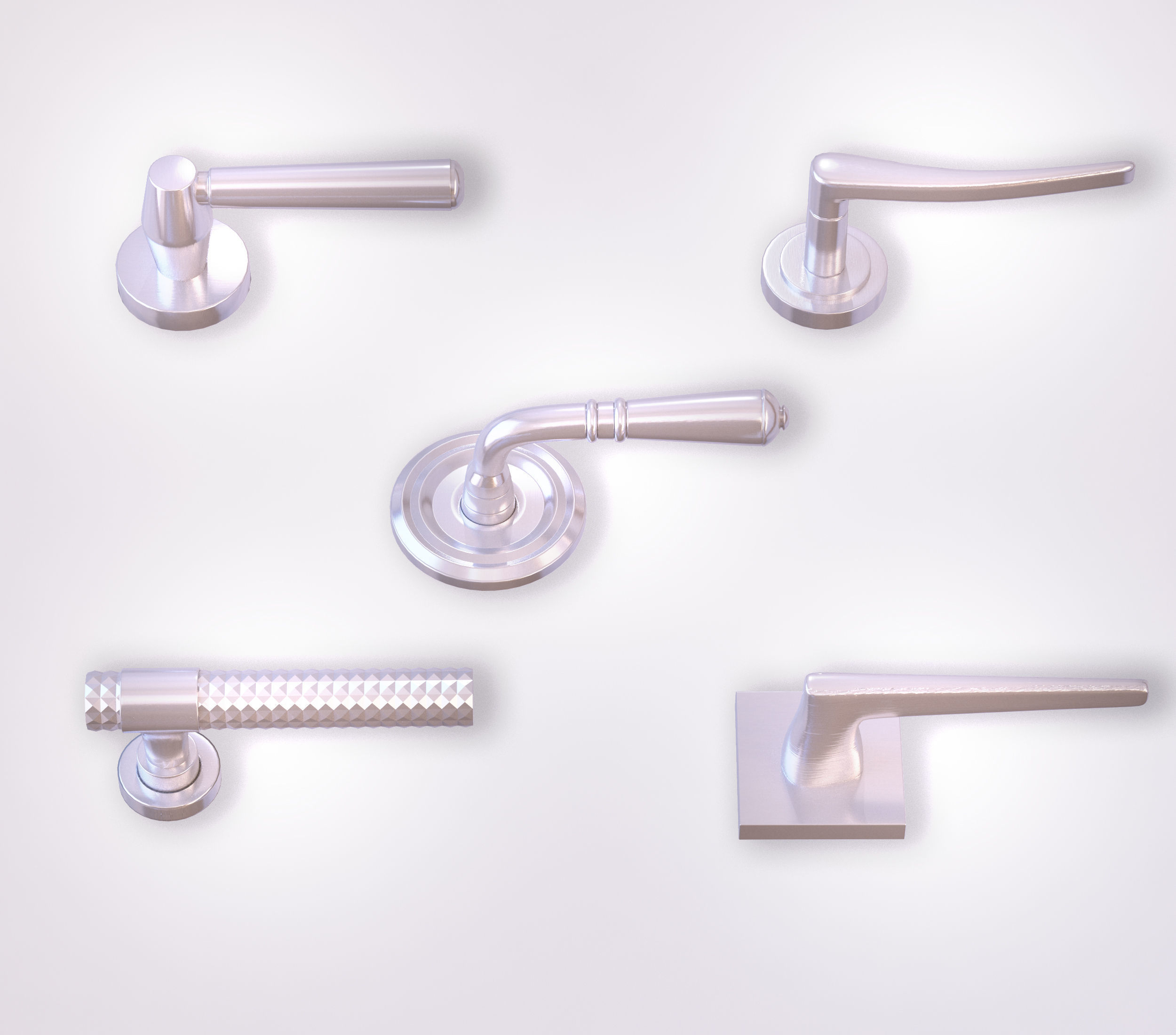 5 DOOR HANDEL 3D model | CGTrader