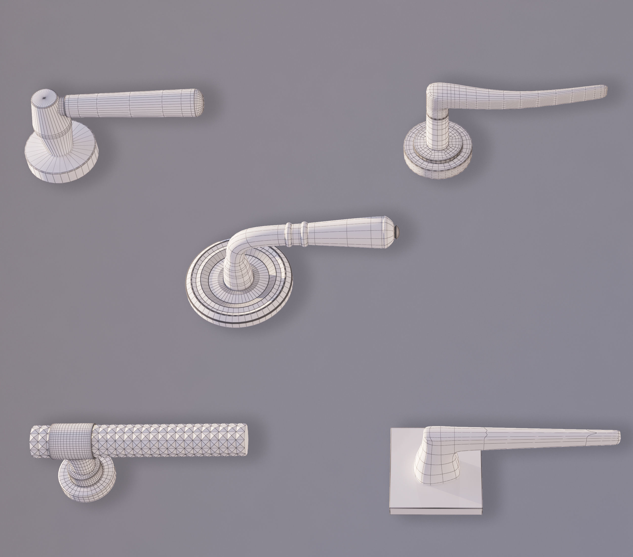 5 DOOR HANDEL 3D model | CGTrader