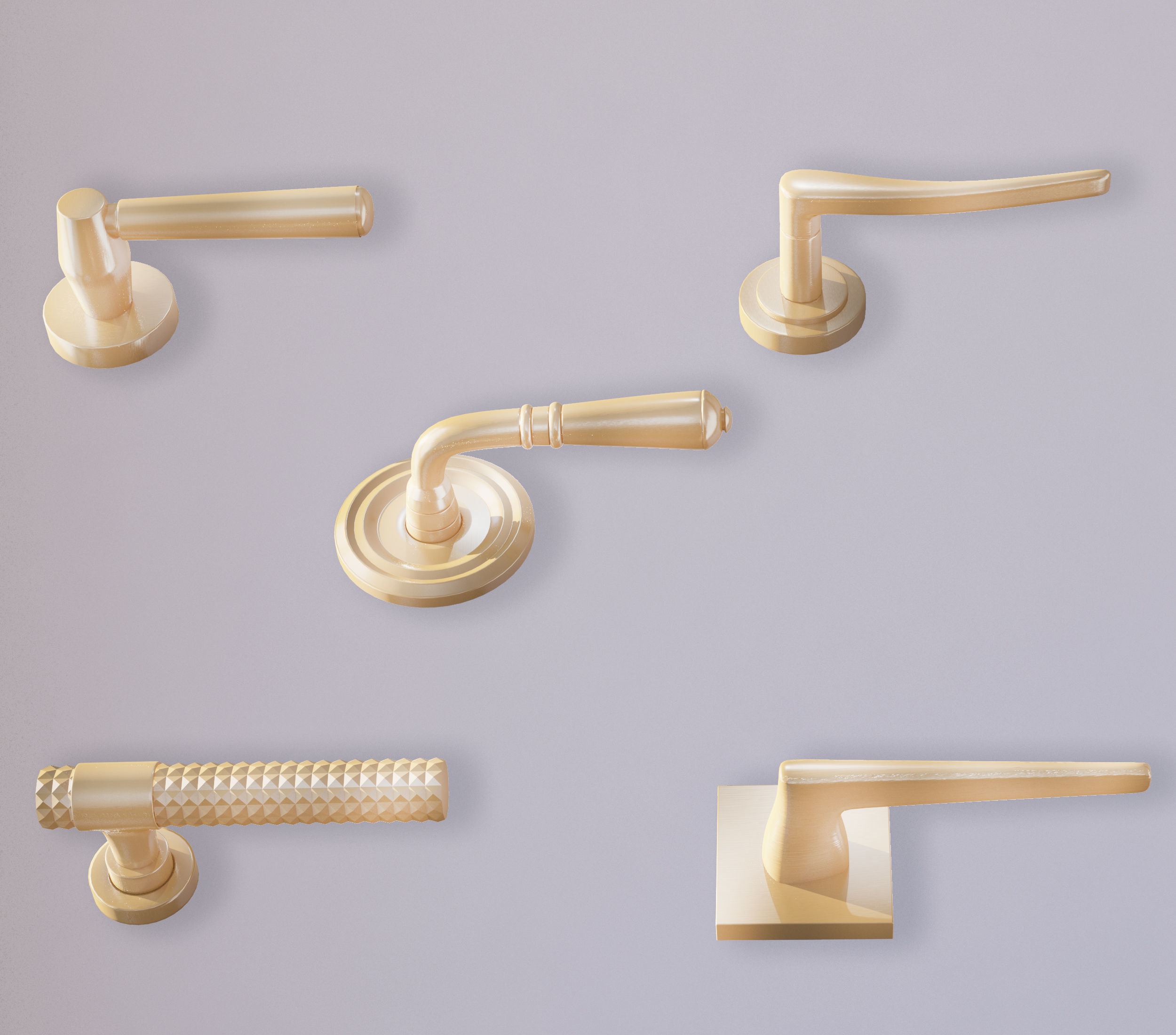 5 DOOR HANDEL 3D model | CGTrader