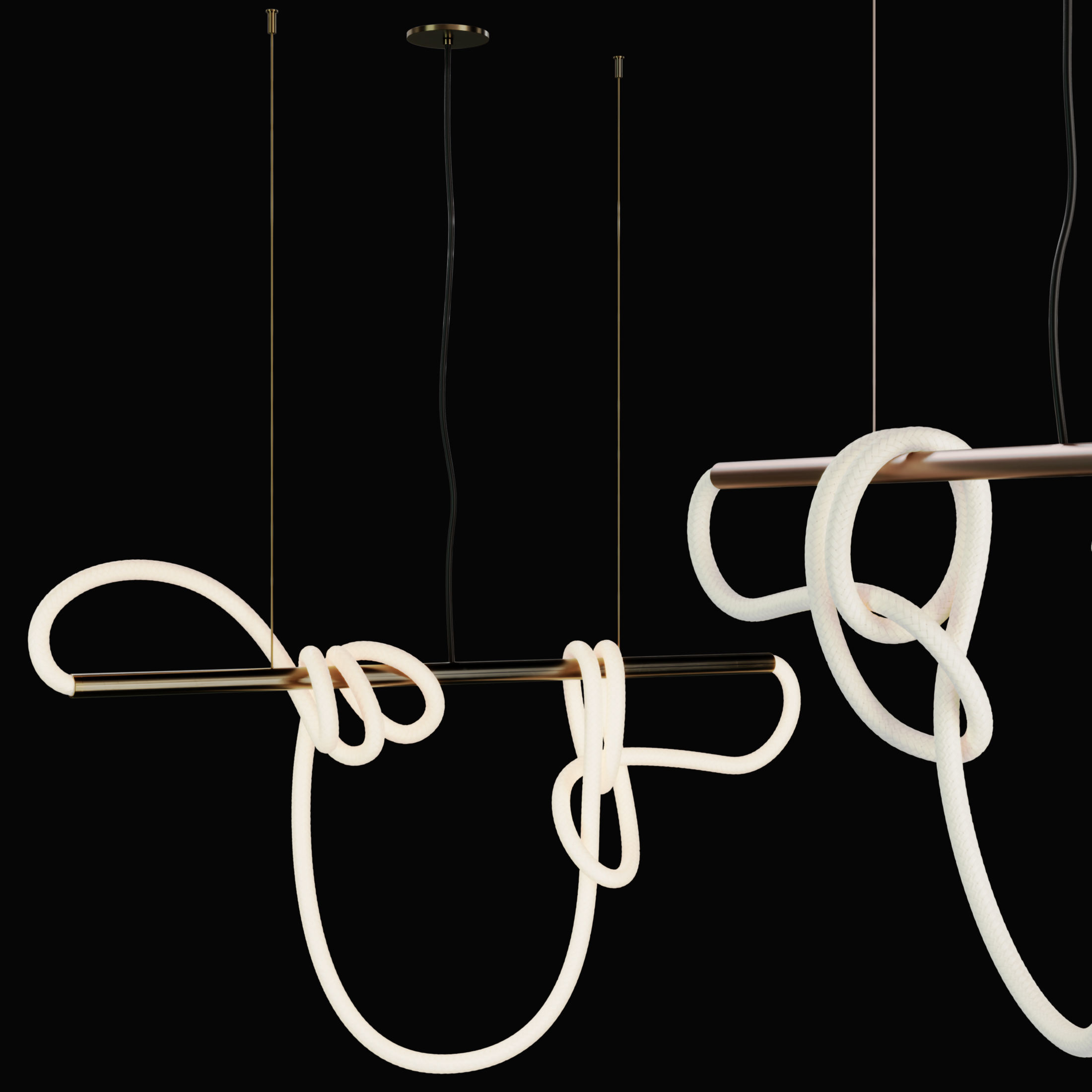 Luke Lamp Pendant light-4ft Tracer Bar 1-11 3D model | CGTrader