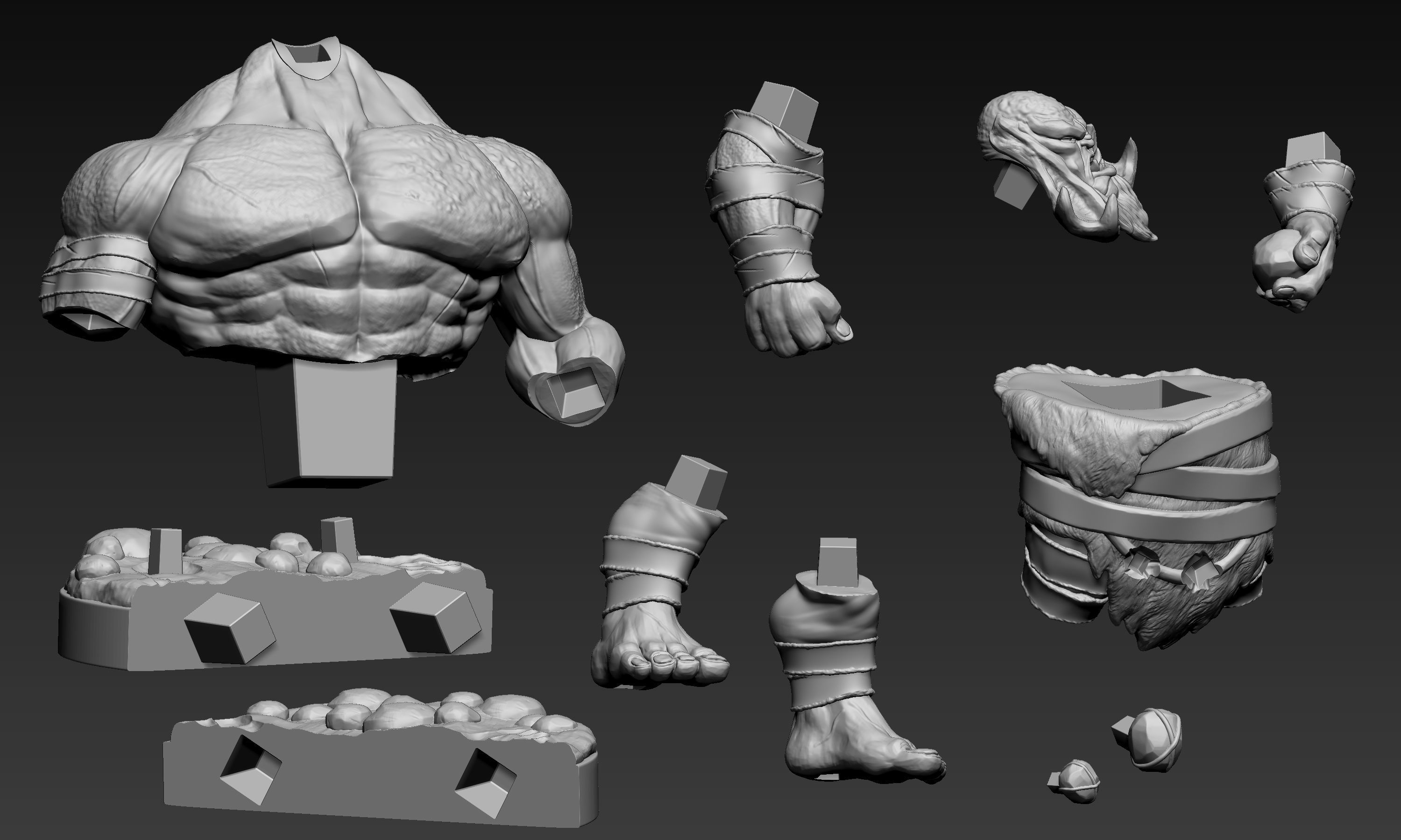 God orc 3D model 3D printable | CGTrader