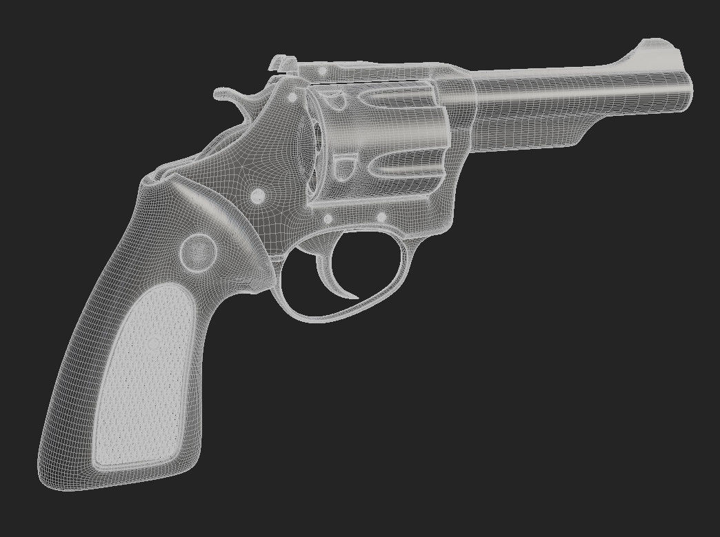 Gun Capgun Revolver Colt highpoly for film 3D model | CGTrader