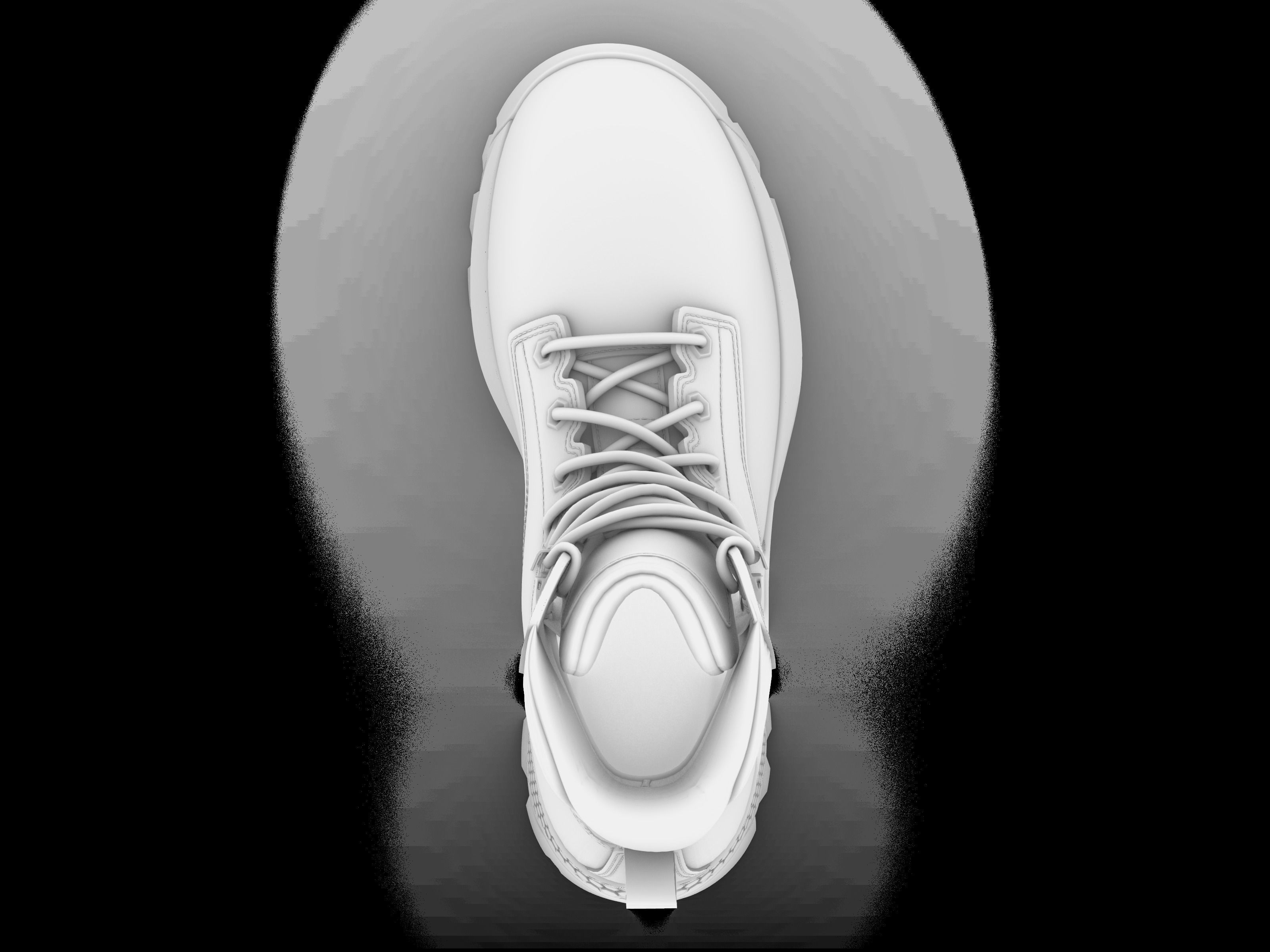 High Boots 3D Shoe 3D model | CGTrader