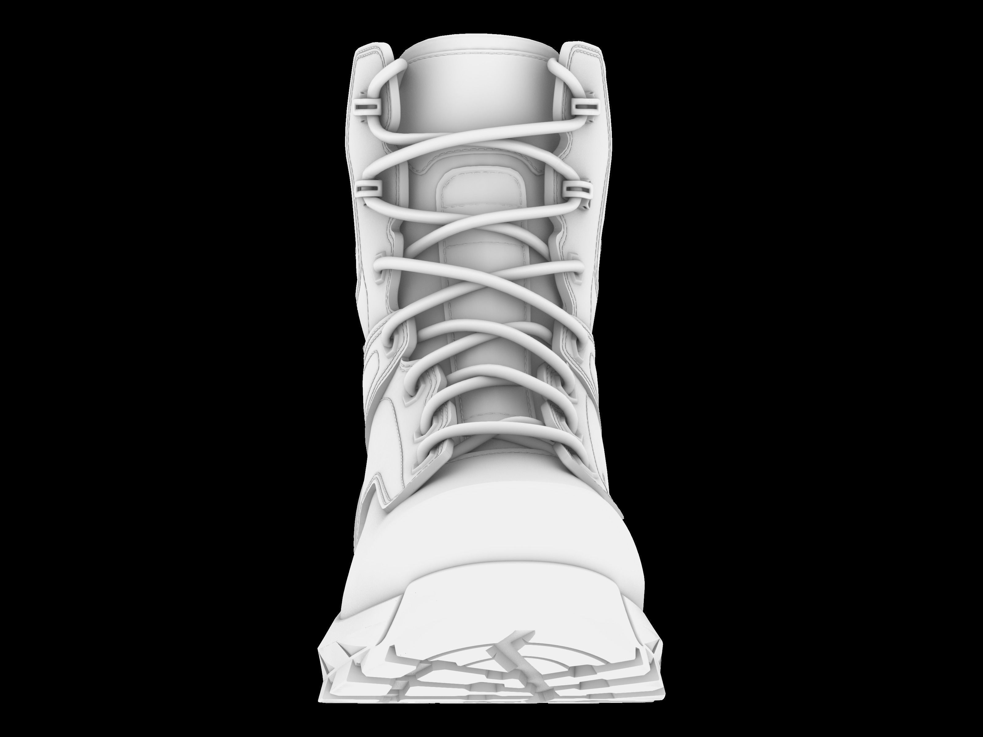 High Boots 3D Shoe 3D model | CGTrader