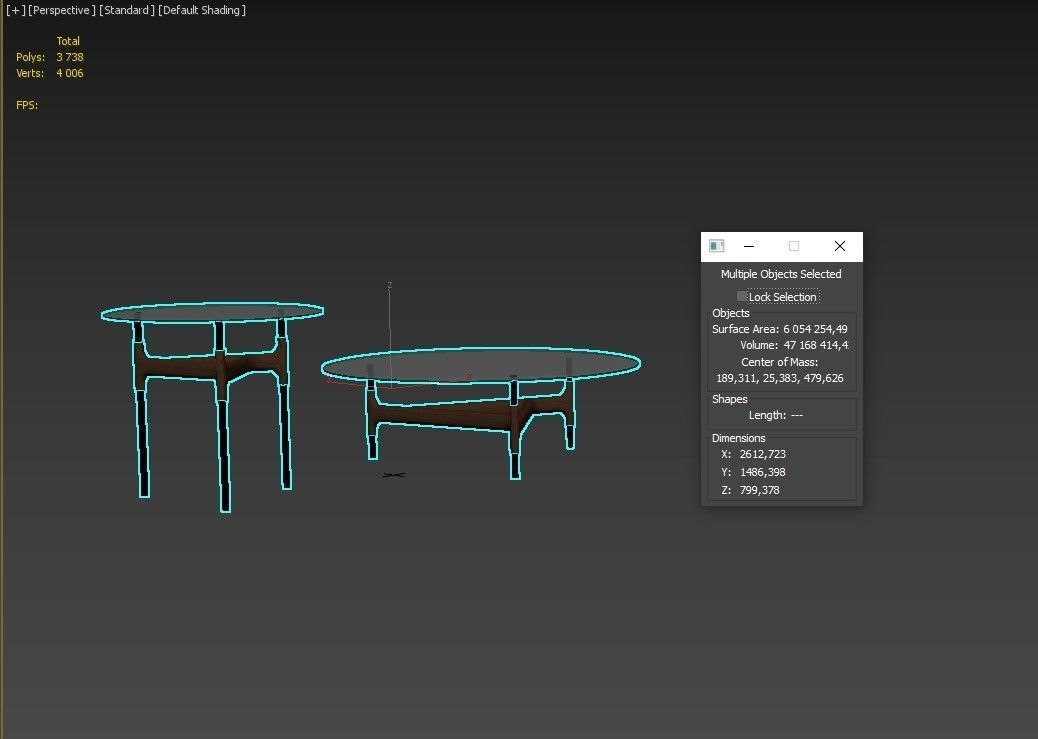 Joint table by porada 3D model | CGTrader