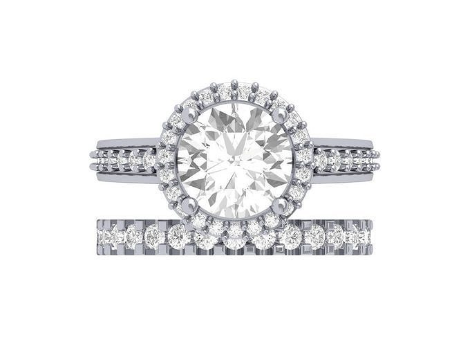 Wedding Ring 3D model 3D printable | CGTrader