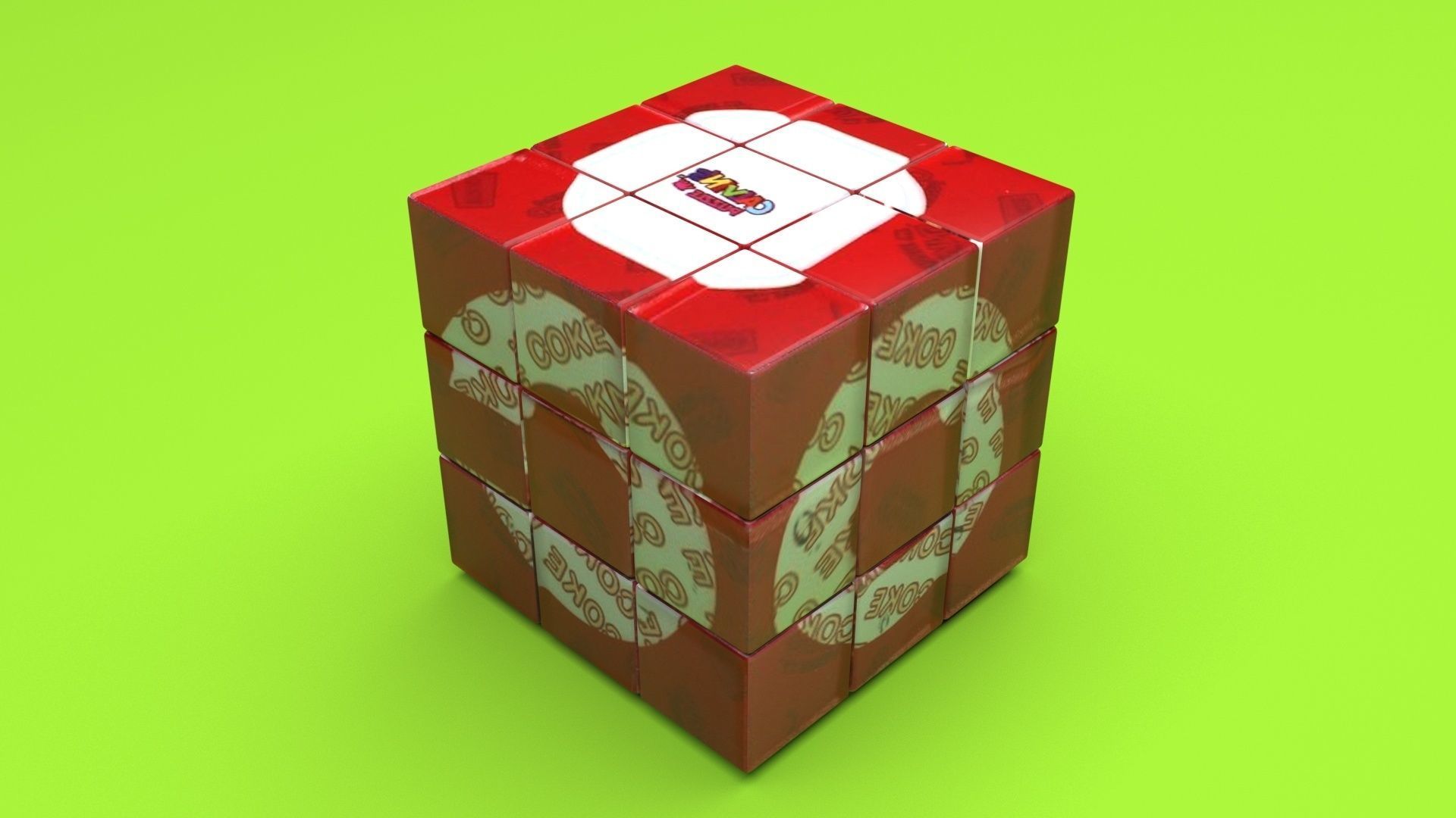 Fast Food Rubiks Cubes Set 3D model | CGTrader