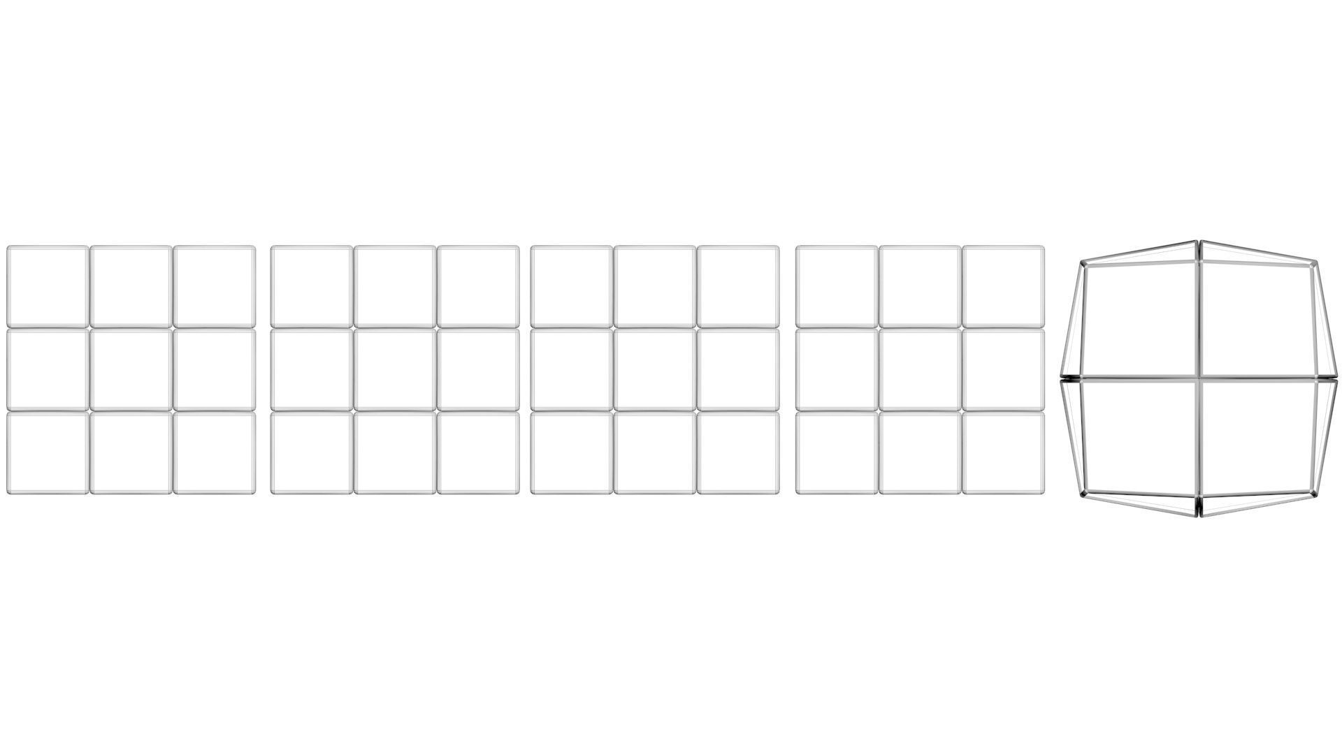 Fast Food Rubiks Cubes Set 3D model | CGTrader