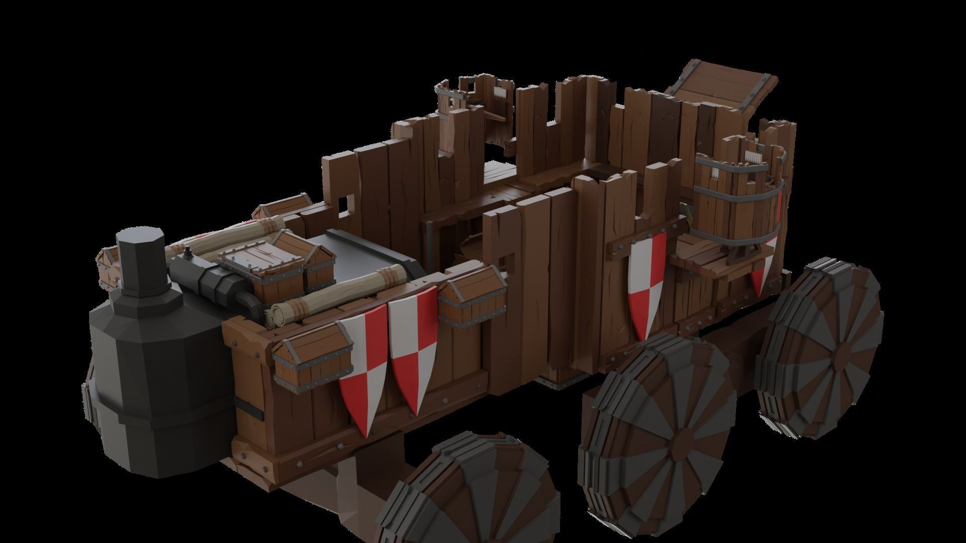 Medieval tank 3D model | CGTrader
