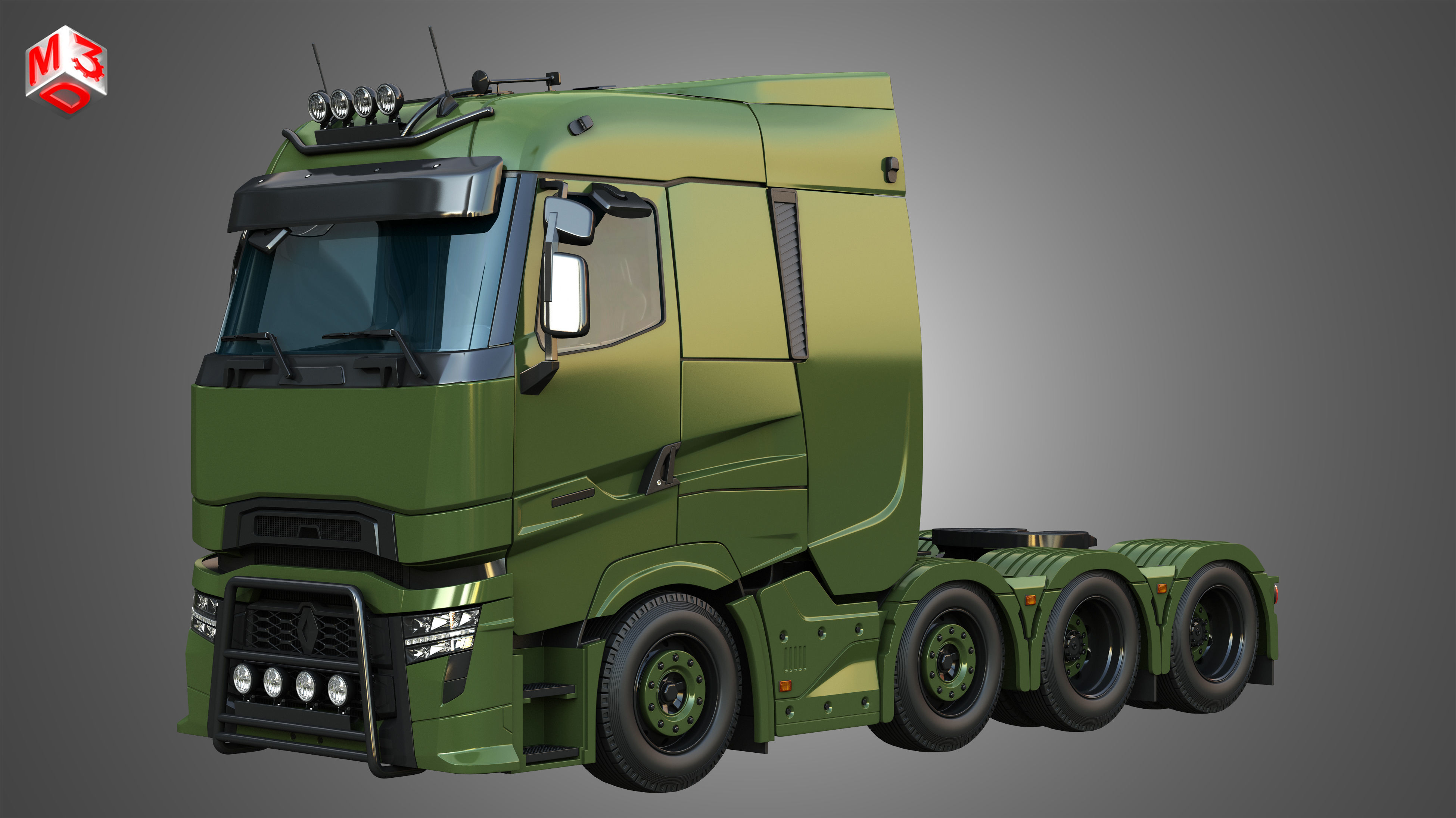 T520 - 8X4 Heavy Haulage Truck 3D model | CGTrader