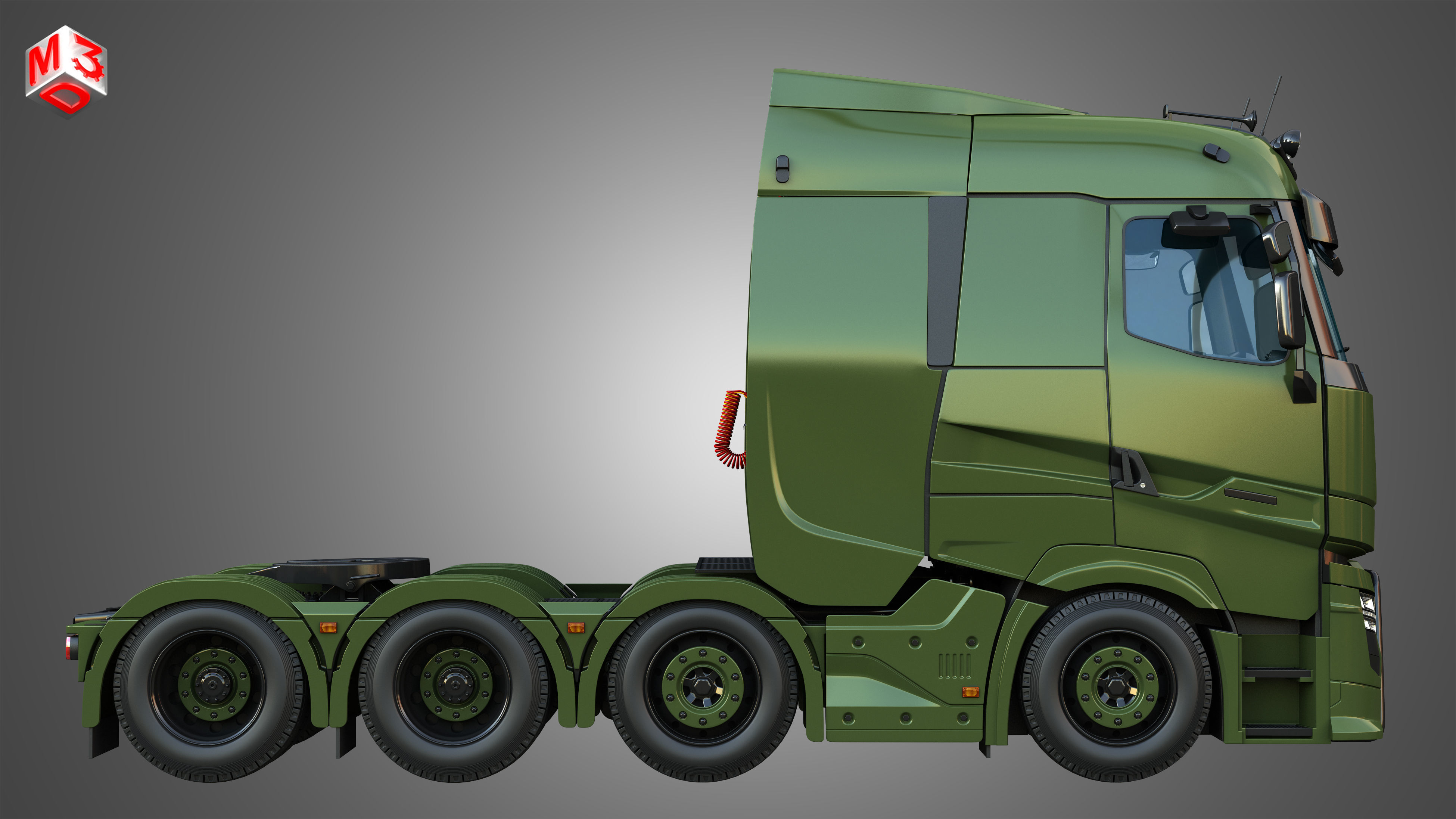 T520 - 8X4 Heavy Haulage Truck 3D model | CGTrader