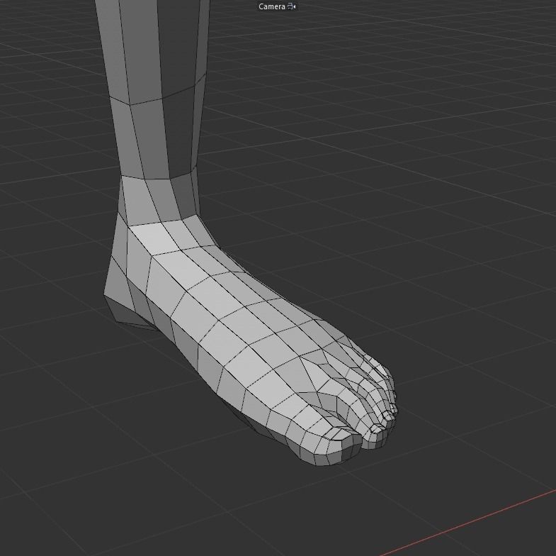 Stylized low poly male base mesh free VR / AR / low-poly 3D model ...