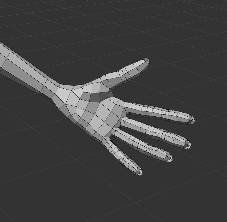 Stylized low poly male base mesh free VR / AR / low-poly 3D model ...