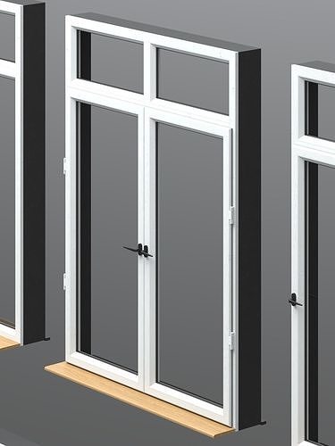 UPVC window with frame free 3D model | CGTrader