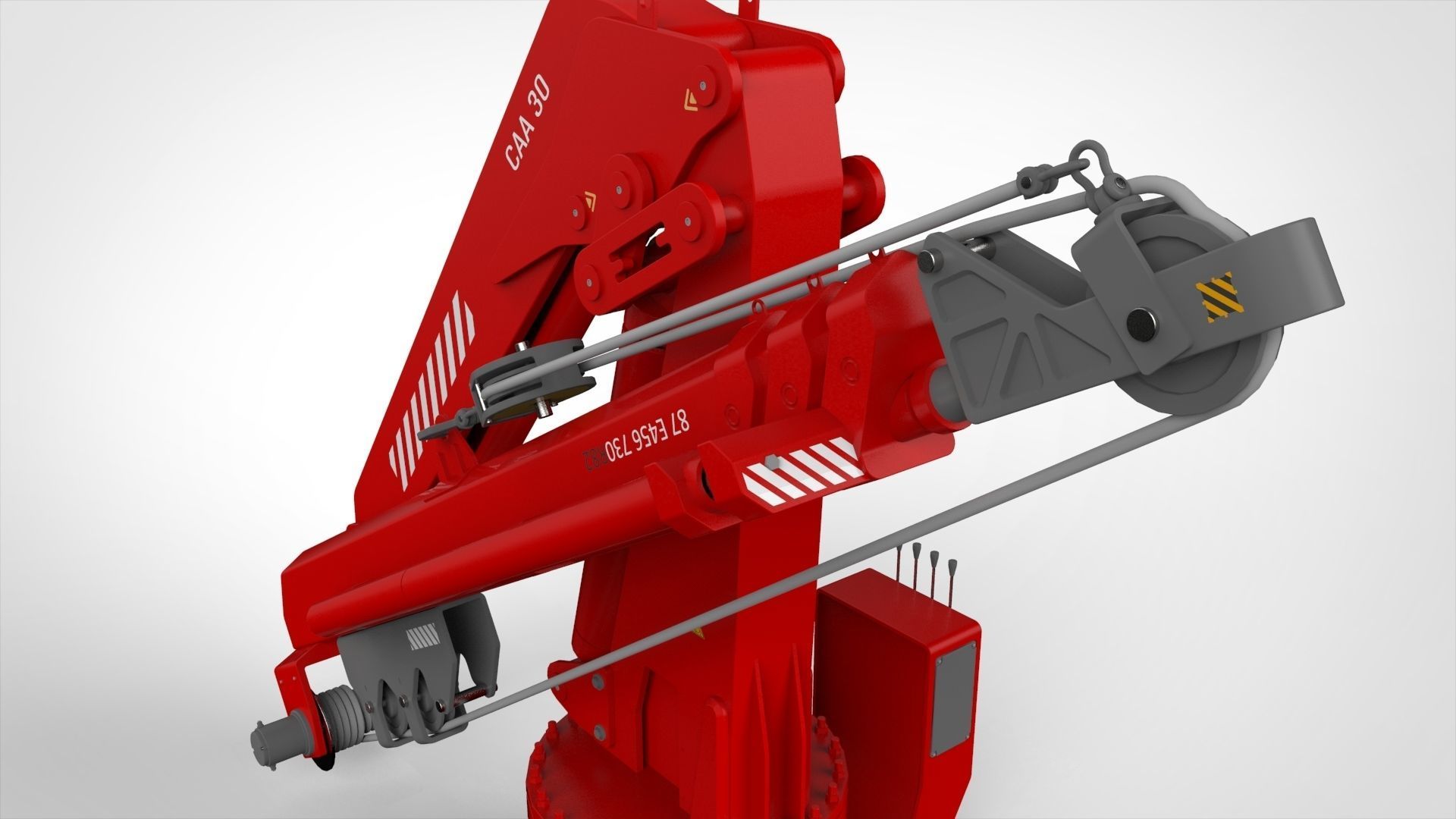 4-ton manipulator crane with articulated boom 3D model | CGTrader