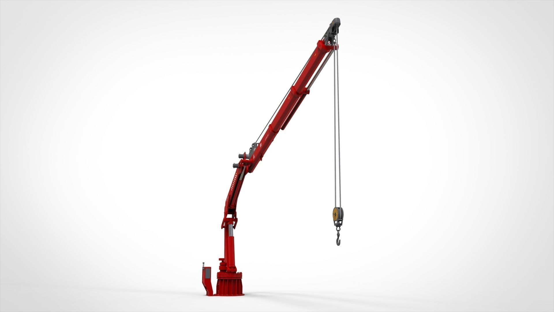 4-ton manipulator crane with articulated boom 3D model | CGTrader