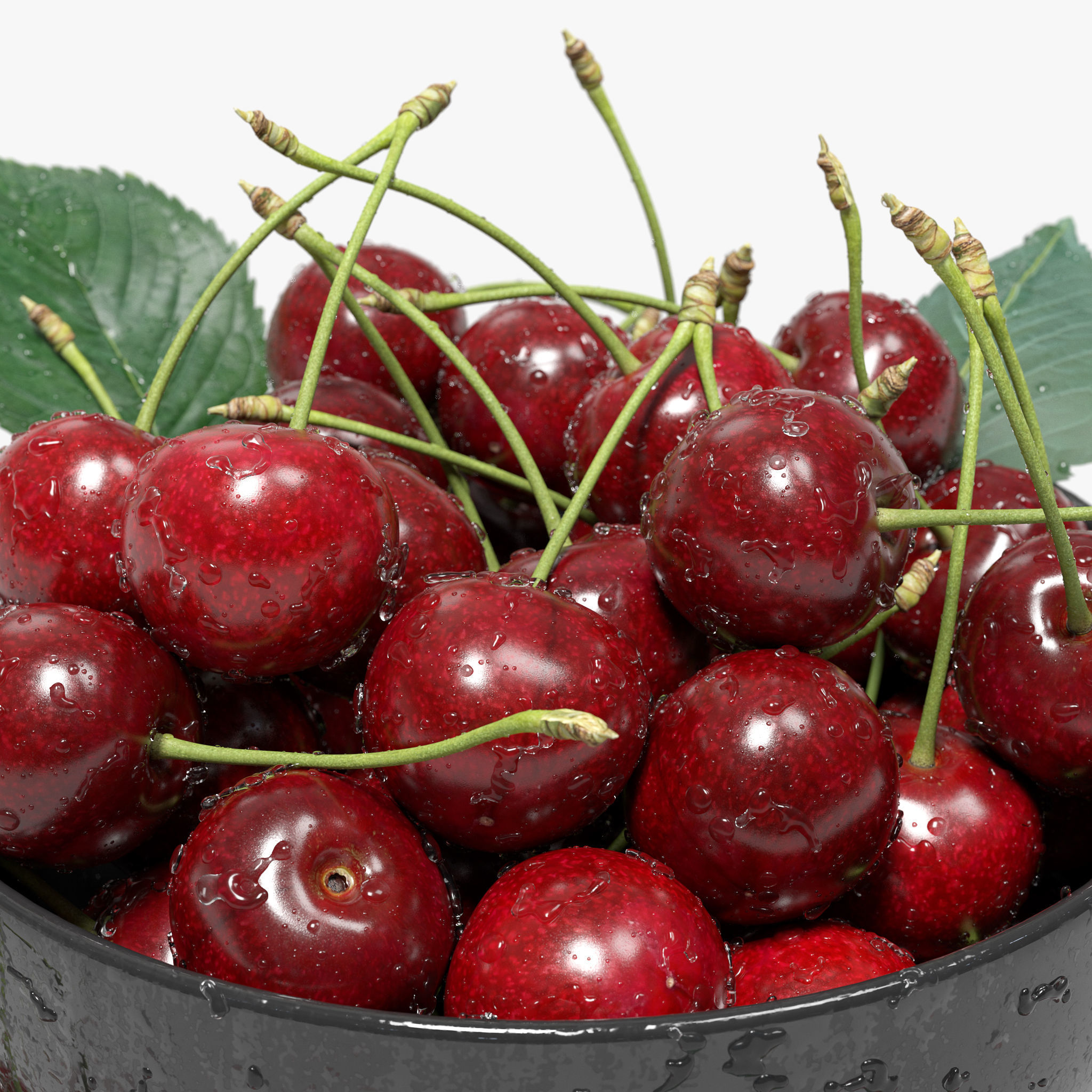 Wet Cherries 3D model | CGTrader