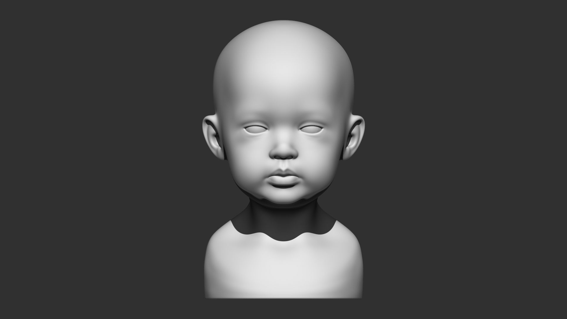 childhead 3d print 3D model | CGTrader