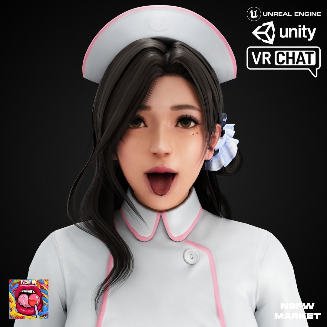 3D model EXCLUSIVE EDITION RIGGED CHARACTER SAYURI - SUSTER VR / AR ...