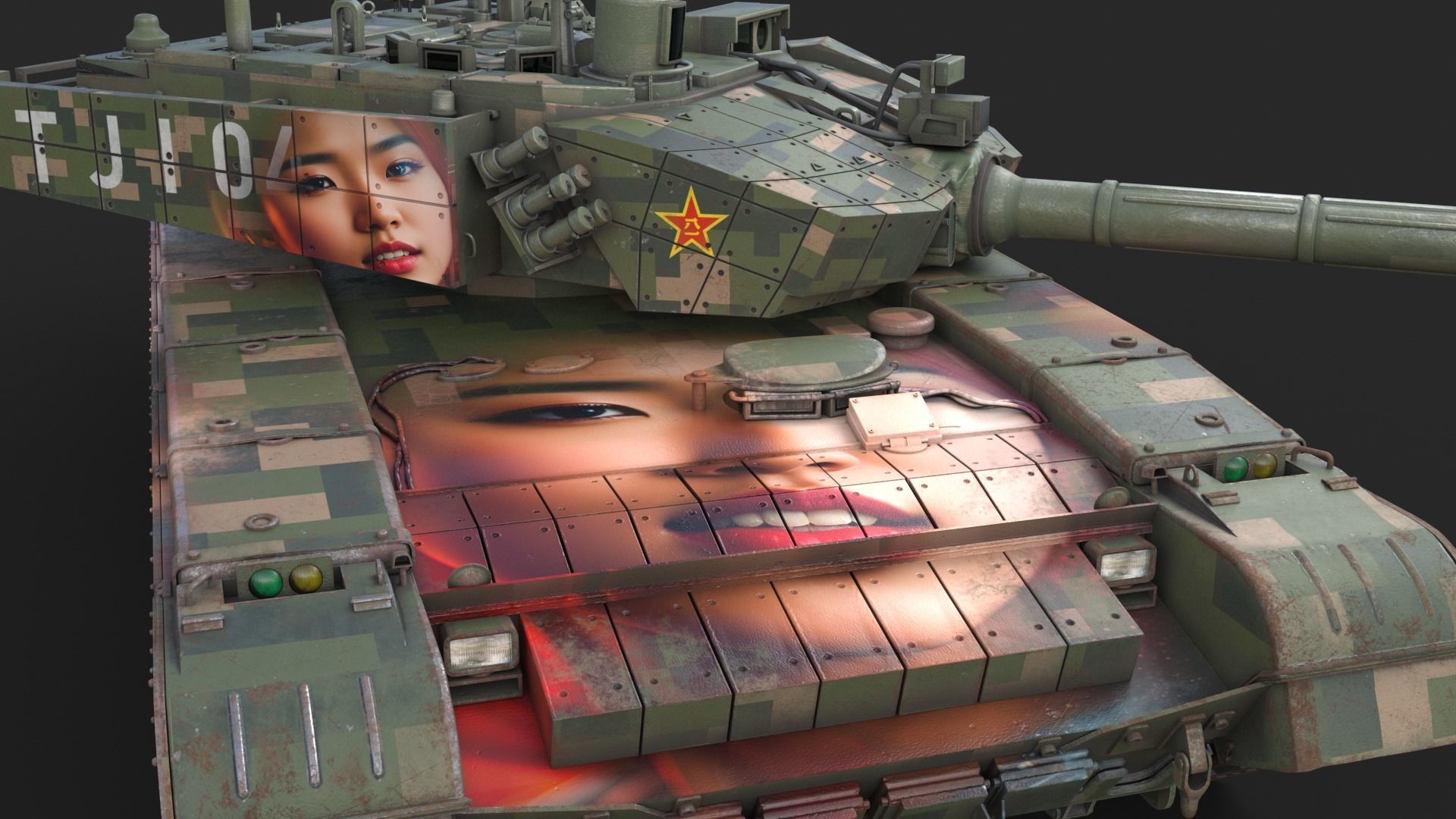 Tank China Type ZTZ 99A MTB Liu Yang 3D model | CGTrader