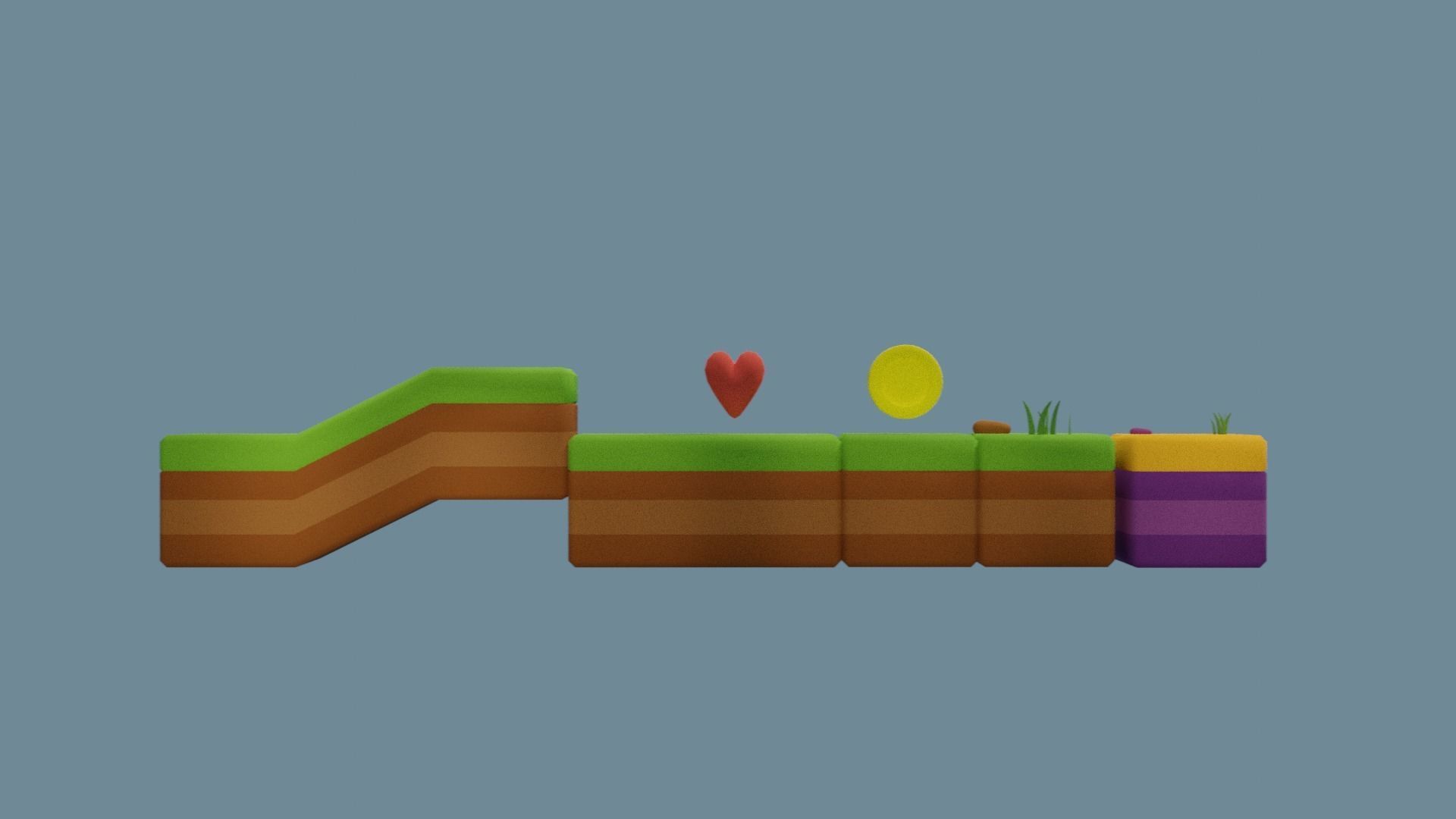 3D model Platformer tiny game asset VR / AR / low-poly | CGTrader