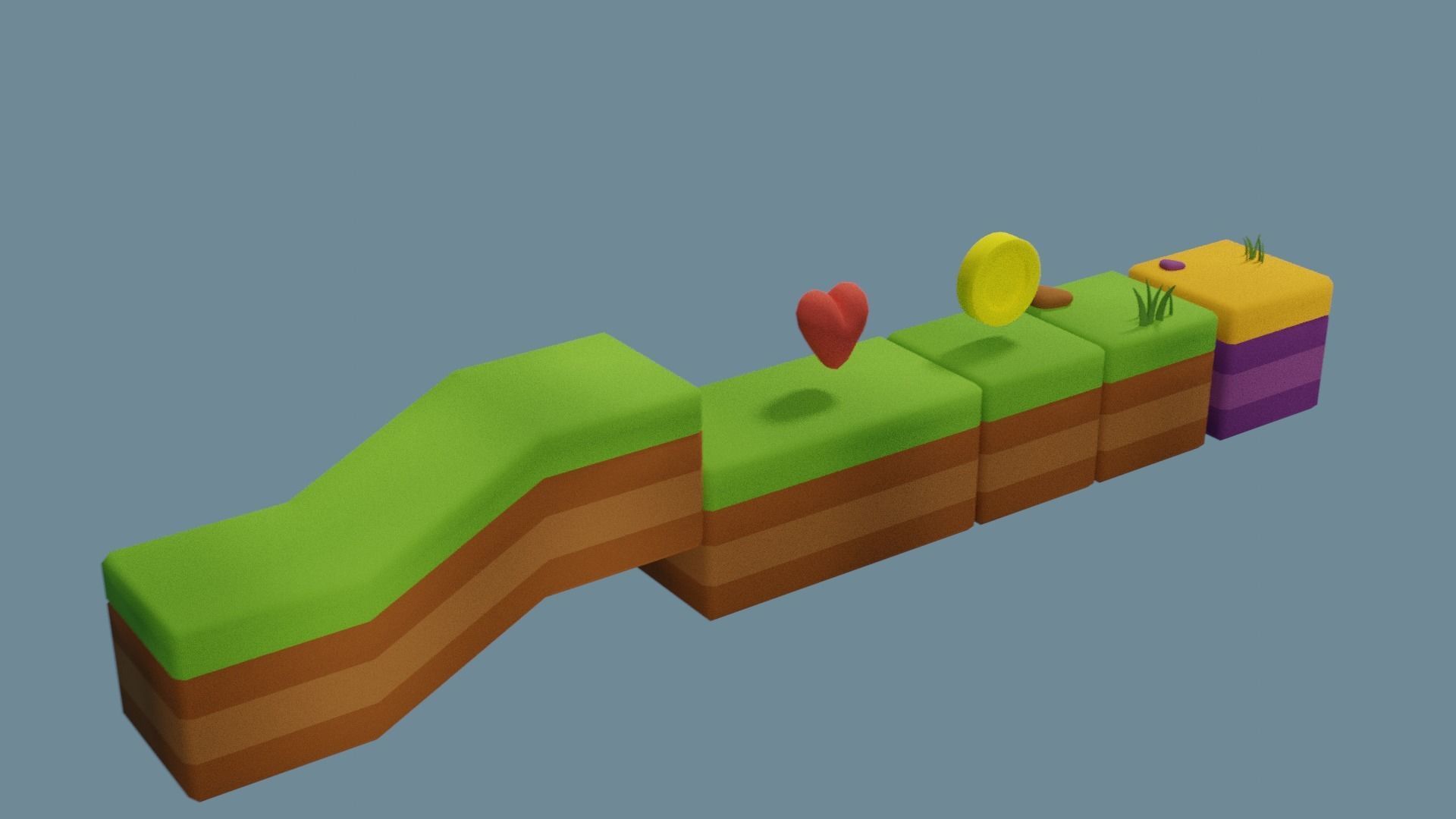 3D model Platformer tiny game asset VR / AR / low-poly | CGTrader
