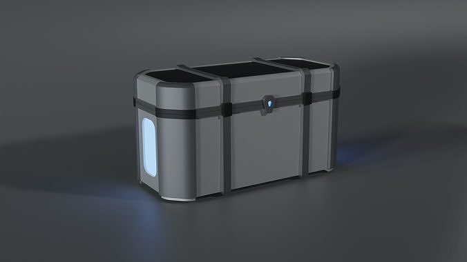3D model Futuristic Crate Big VR / AR / low-poly | CGTrader