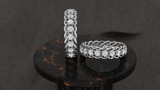 3D model complex ring VR / AR / low-poly | CGTrader